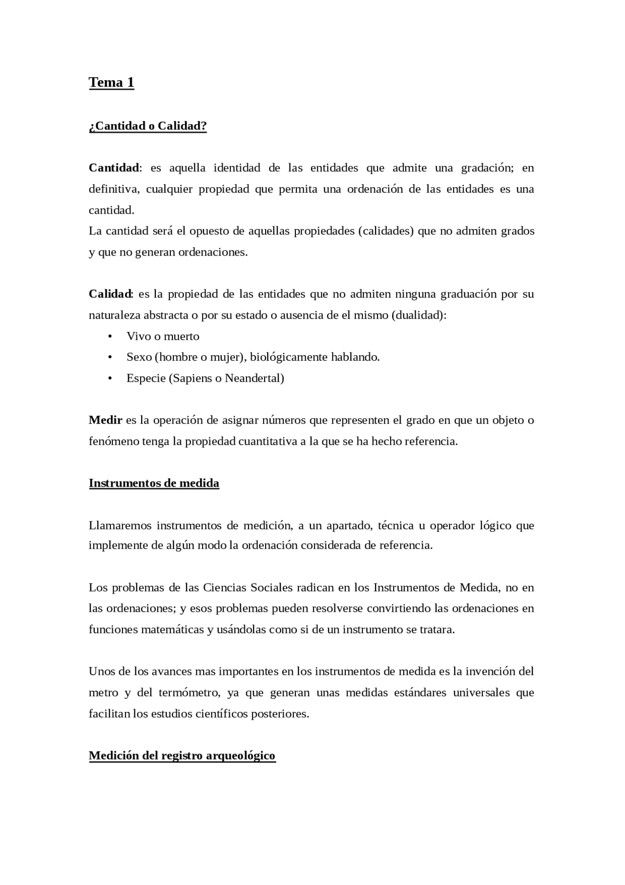 Arqueología Cuantitativa Apuntes De Arqueología Docsity