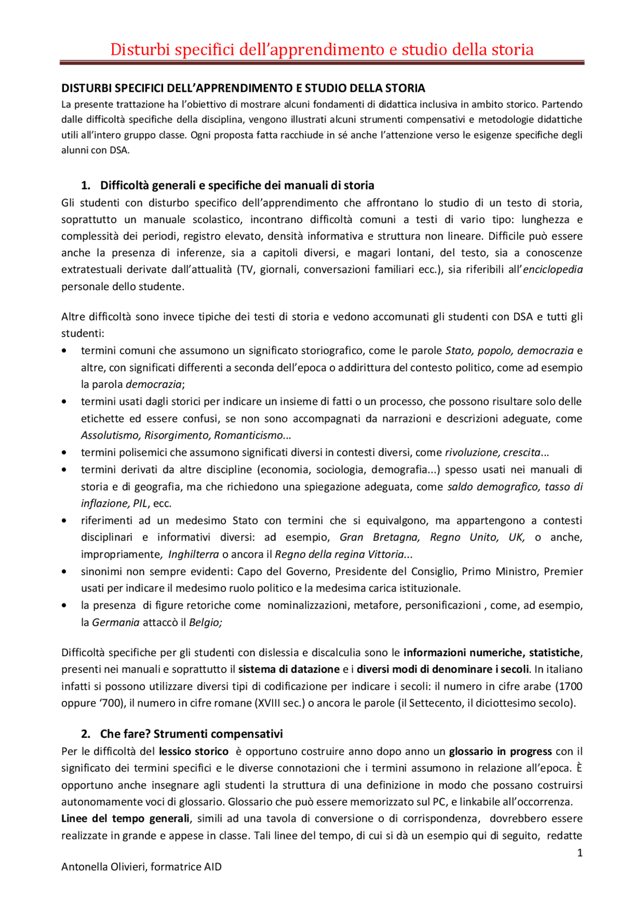 Caratteristiche Dei Bambini Dsa E Regolamentazioni Docsity