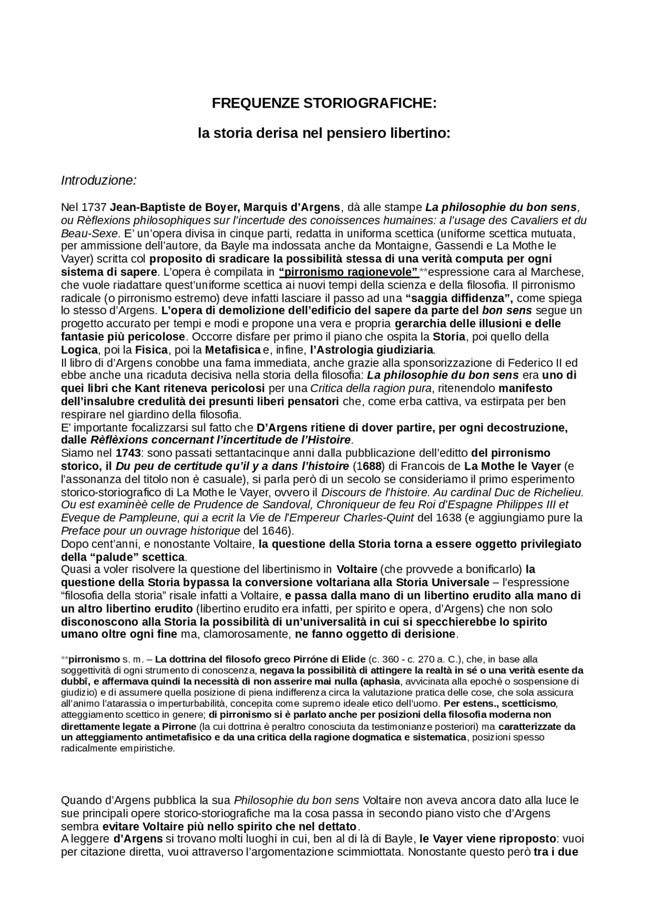 Paolo amodio, sull'incertezza della storia | Sintesi del corso di ...