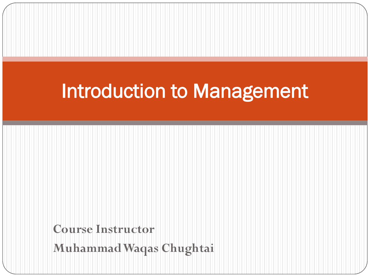 Strategic Management Intro To Management Docsity
