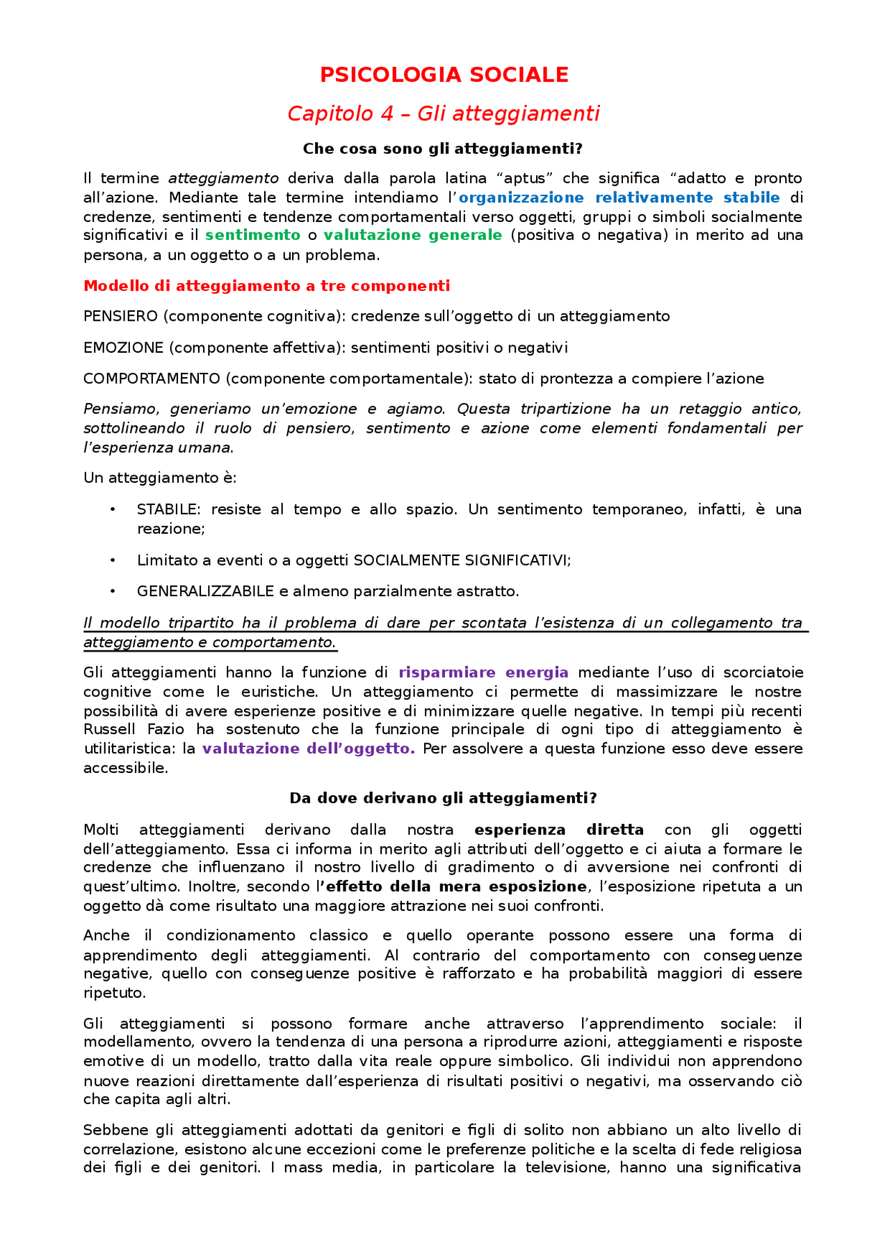 Manuale Di Psicologia Sociale Hogg Vaughan Capitoli 45 Docsity