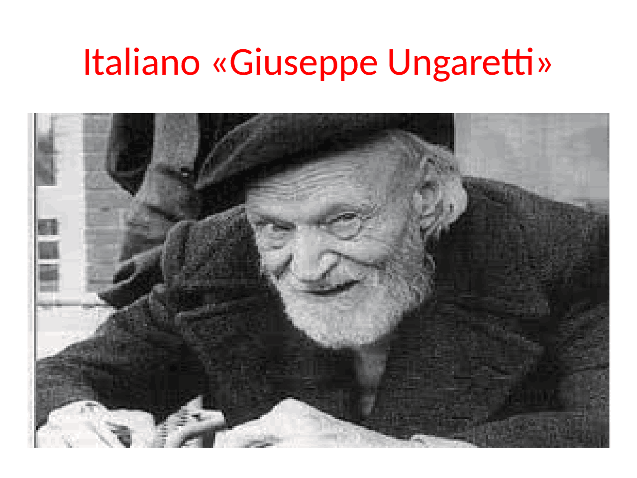 Power Point Su Giuseppe Ungaretti Schemi E Mappe Concettuali Di