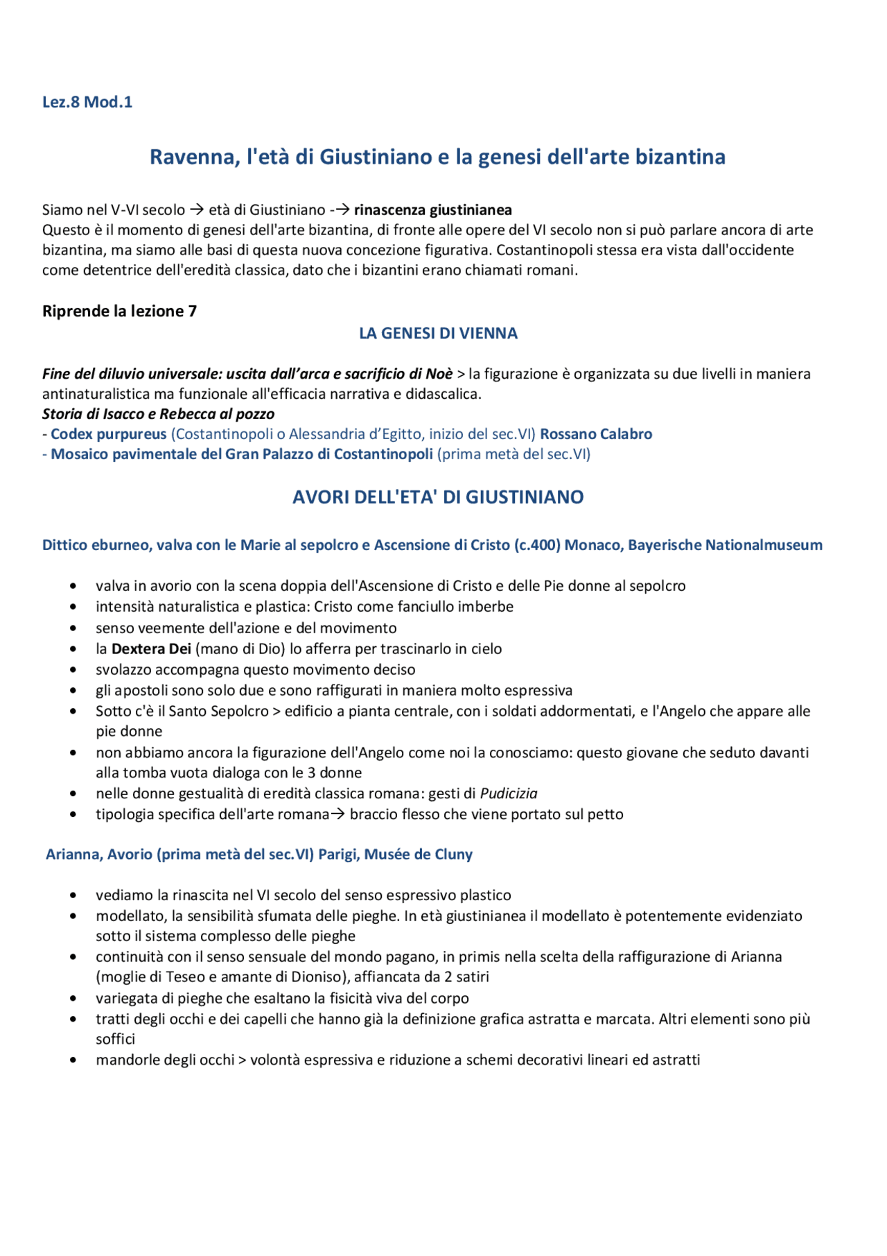 Appunti Modulo 1 Lezione 8 Docsity