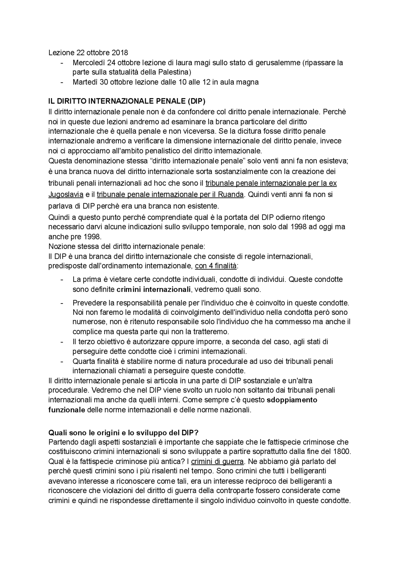 Appunti Diritto Internazionale Docsity