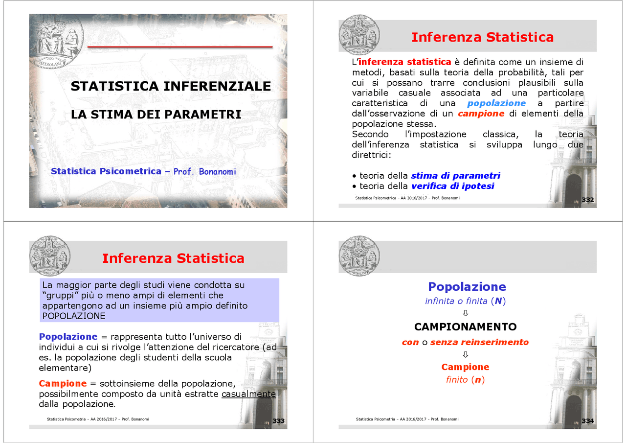 Statistica Psicometrica Docsity