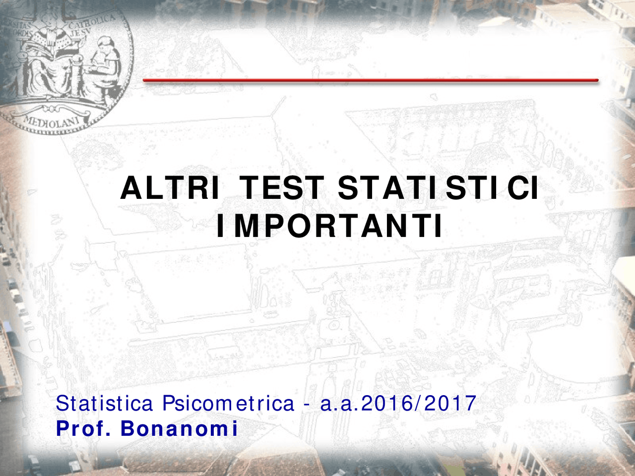 Statistica Psicometrica Docsity