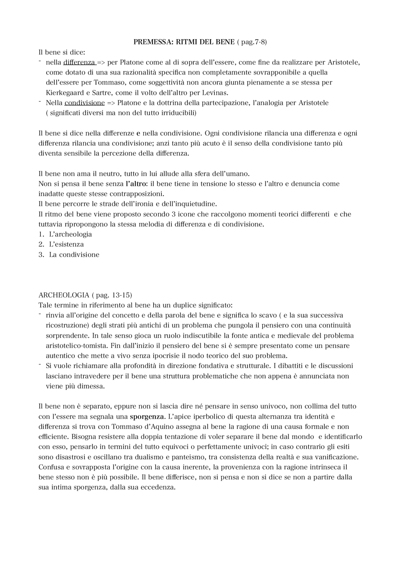 Il Bene E Gli Altri Franco Riva Docsity