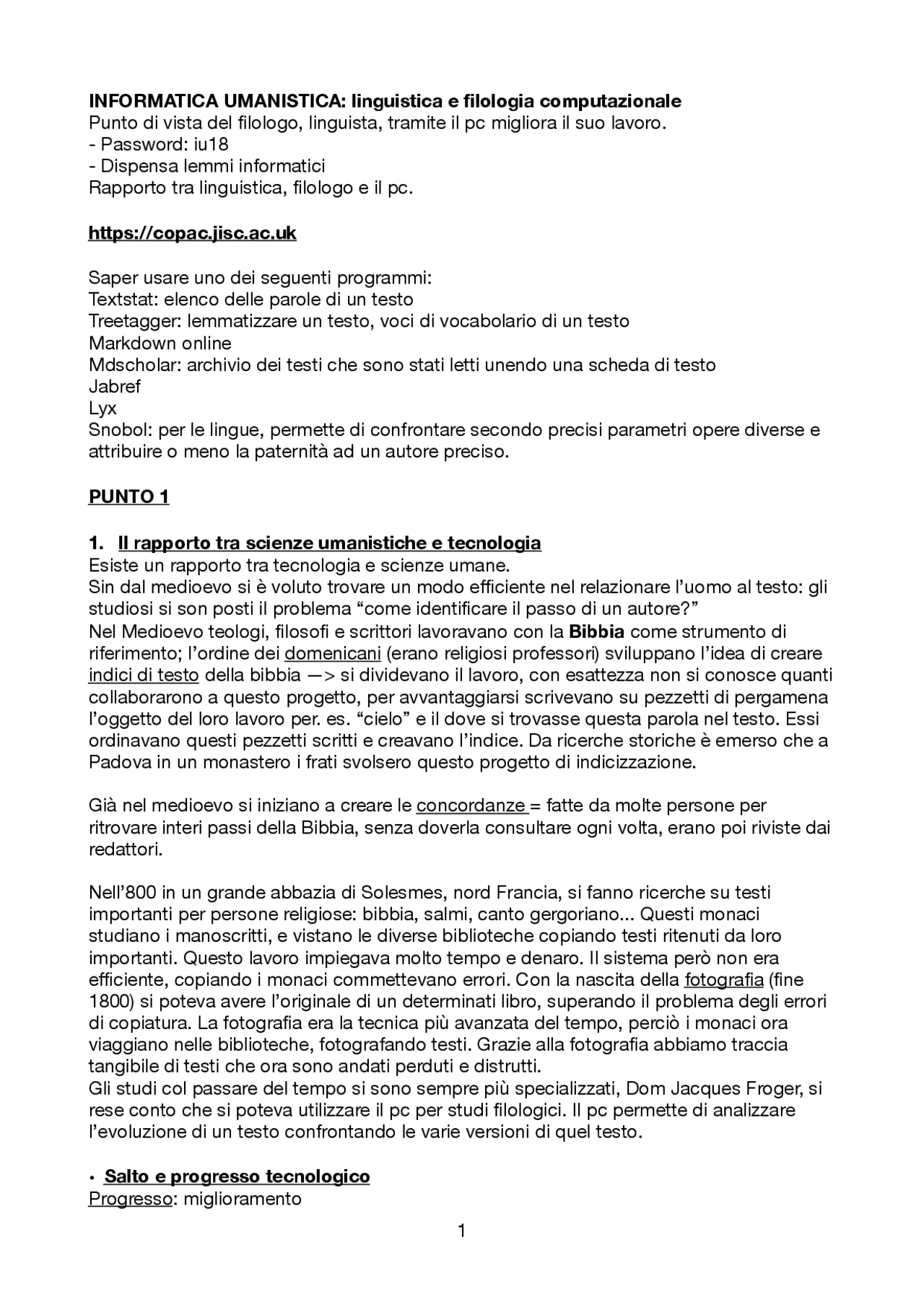 Linguistica Computazionale Appunti Di Computer Science Docsity