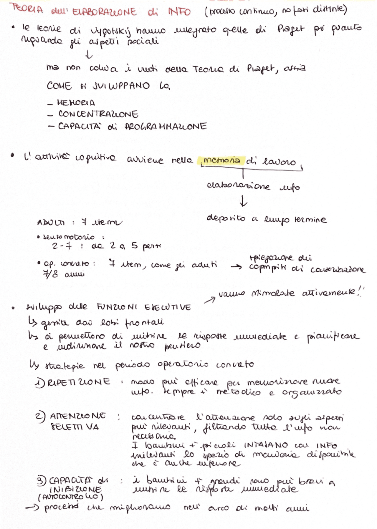 Teorie Di Sviluppo Della Mente Docsity