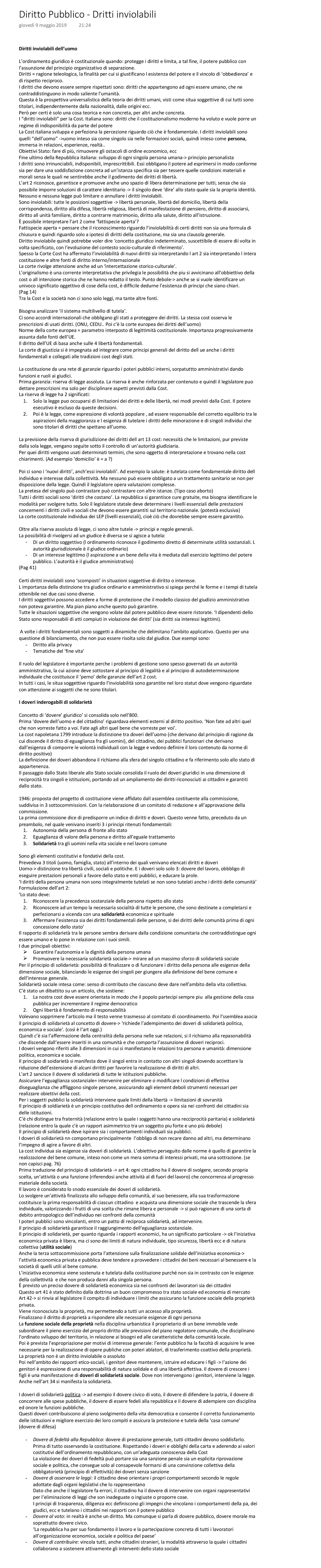 Approfondimento Di Diritto Pubblico Docsity