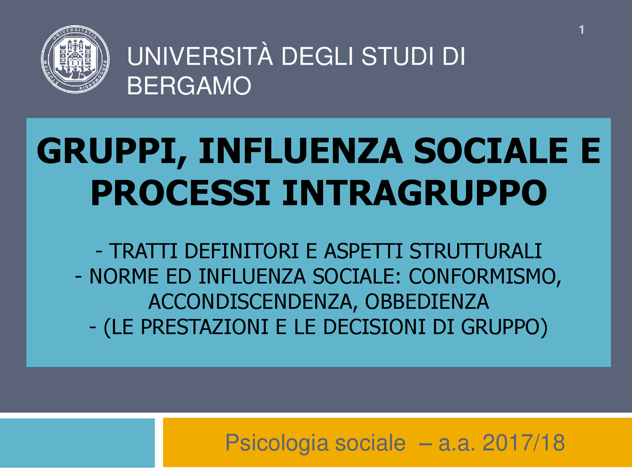 Gruppi Influenza Sociale E Dinamiche Intragruppo Docsity