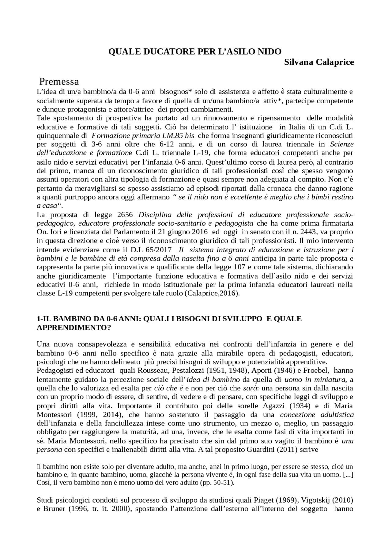 Educatore Asilo Nido Docsity