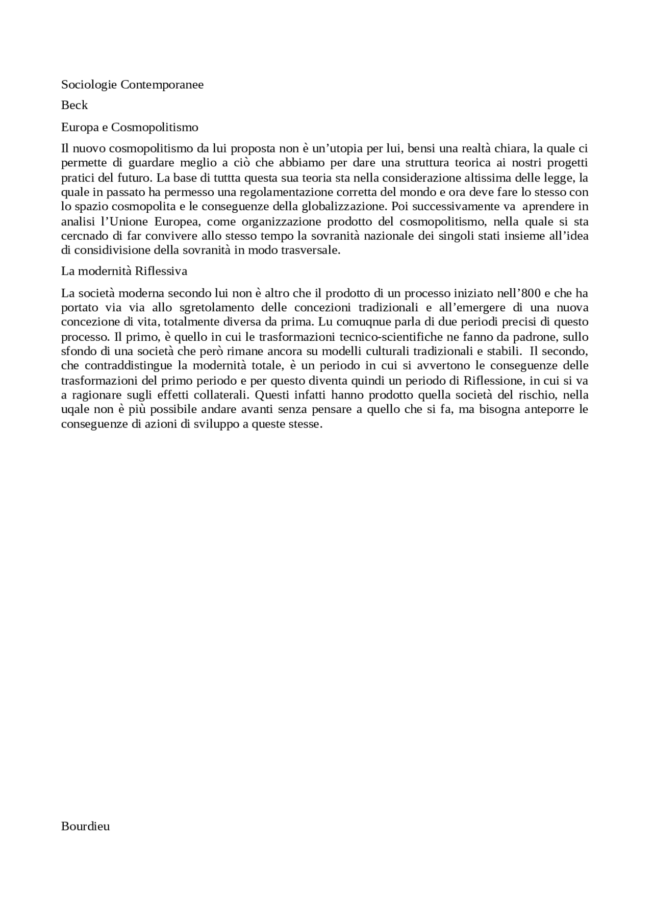 Sociologie Contemporanee Docsity