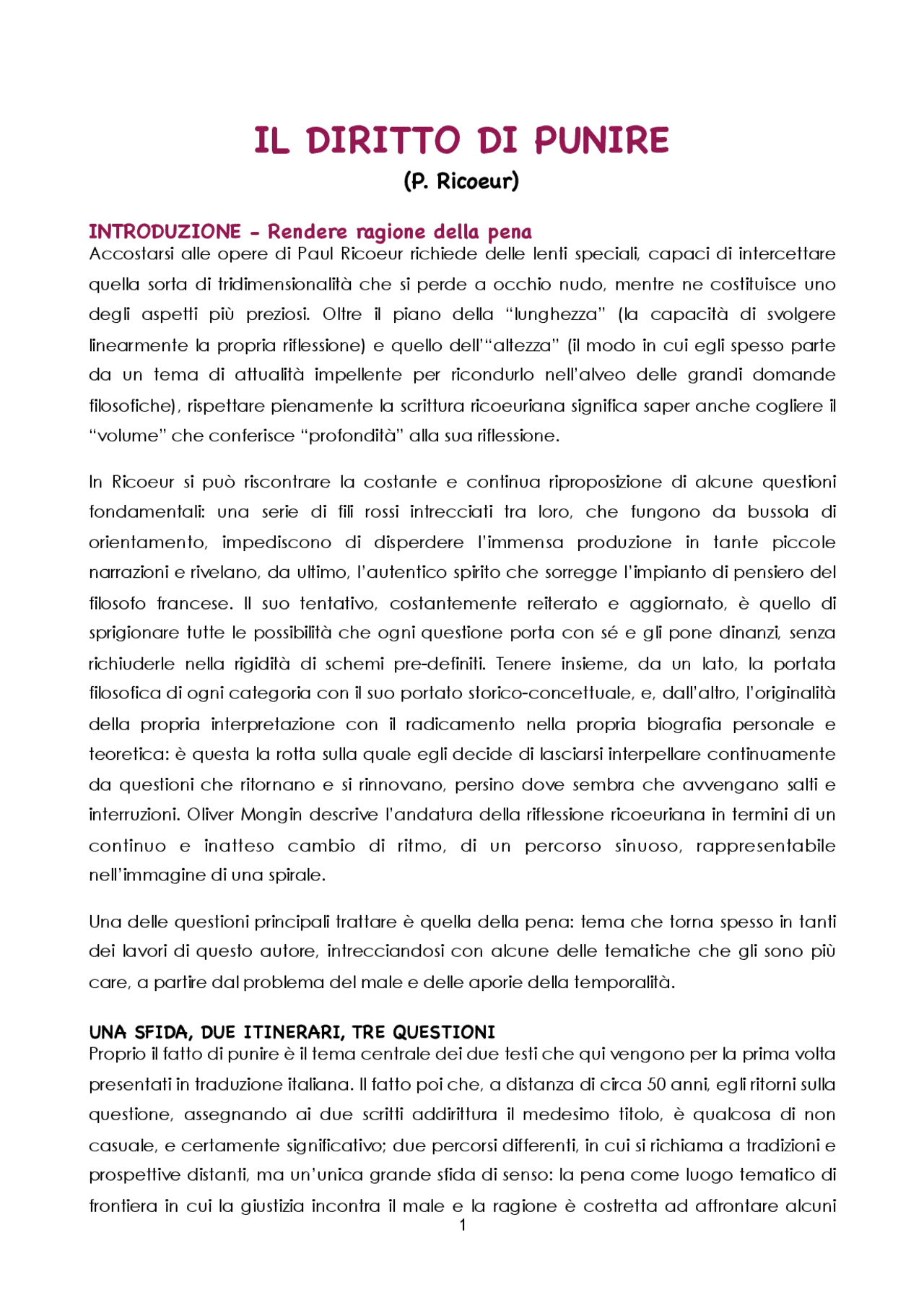 Il Diritto Di Punire Docsity