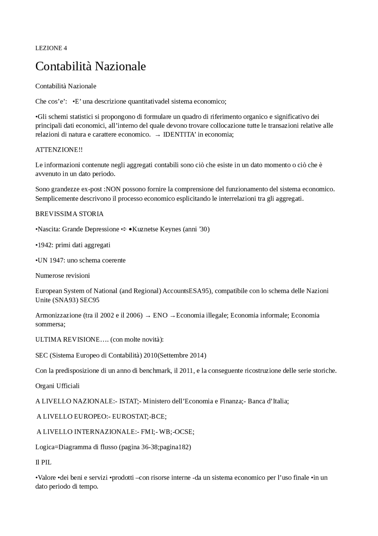 Appunti Macroeconomia Docsity