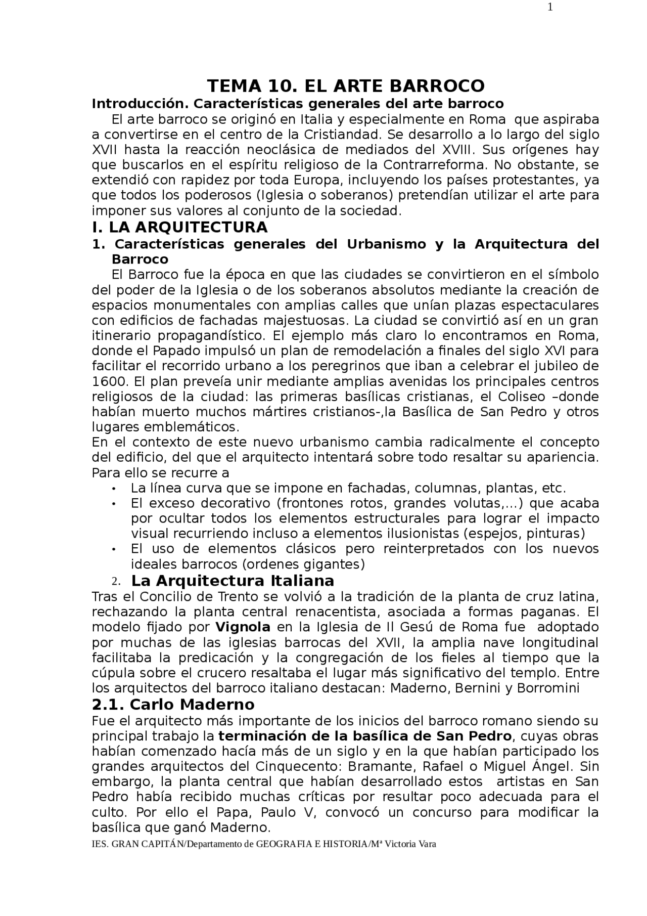 ARTE BARROCO EN ESPAÑA I - Docsity