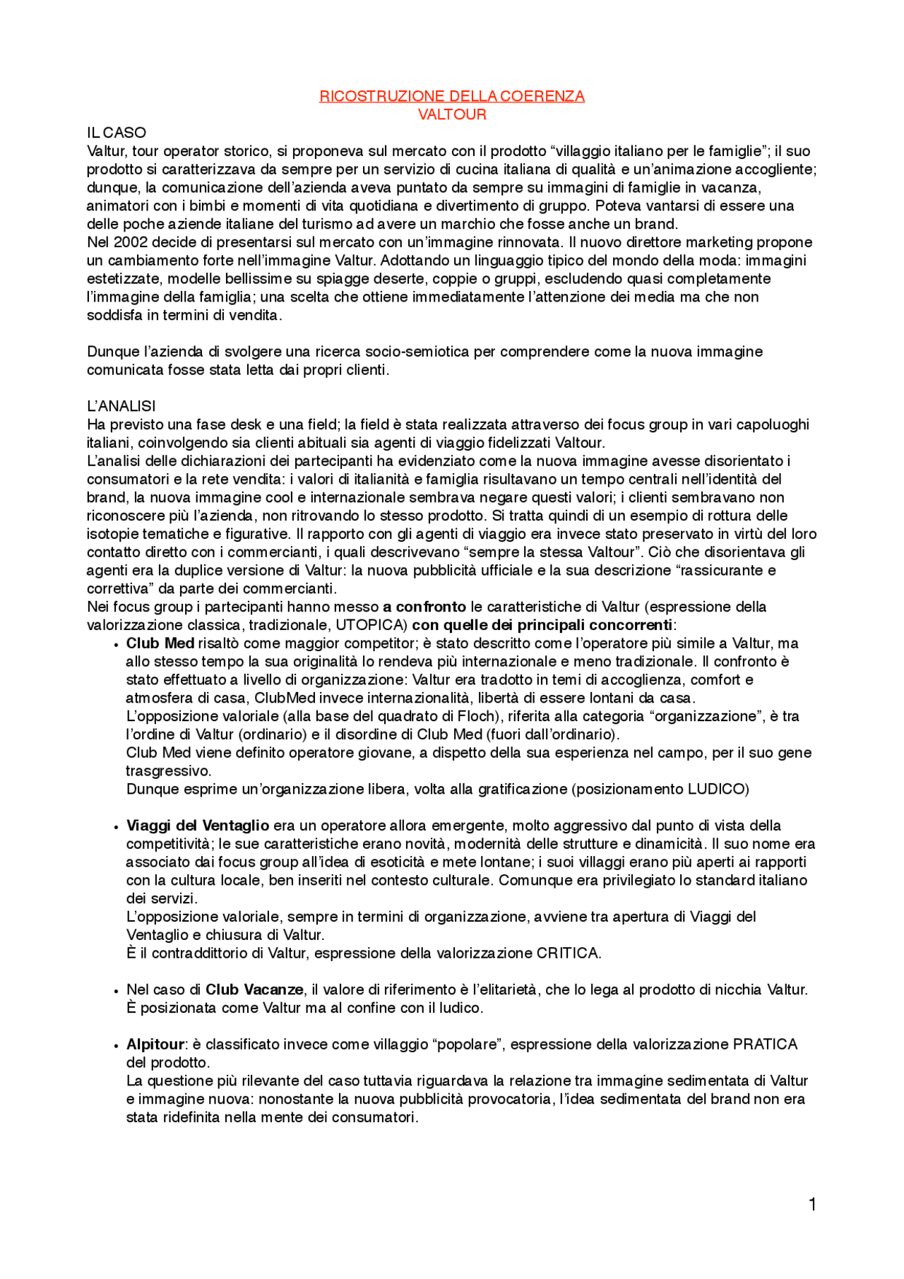 Analisi Casi Di Semiotica In Pratica Docsity