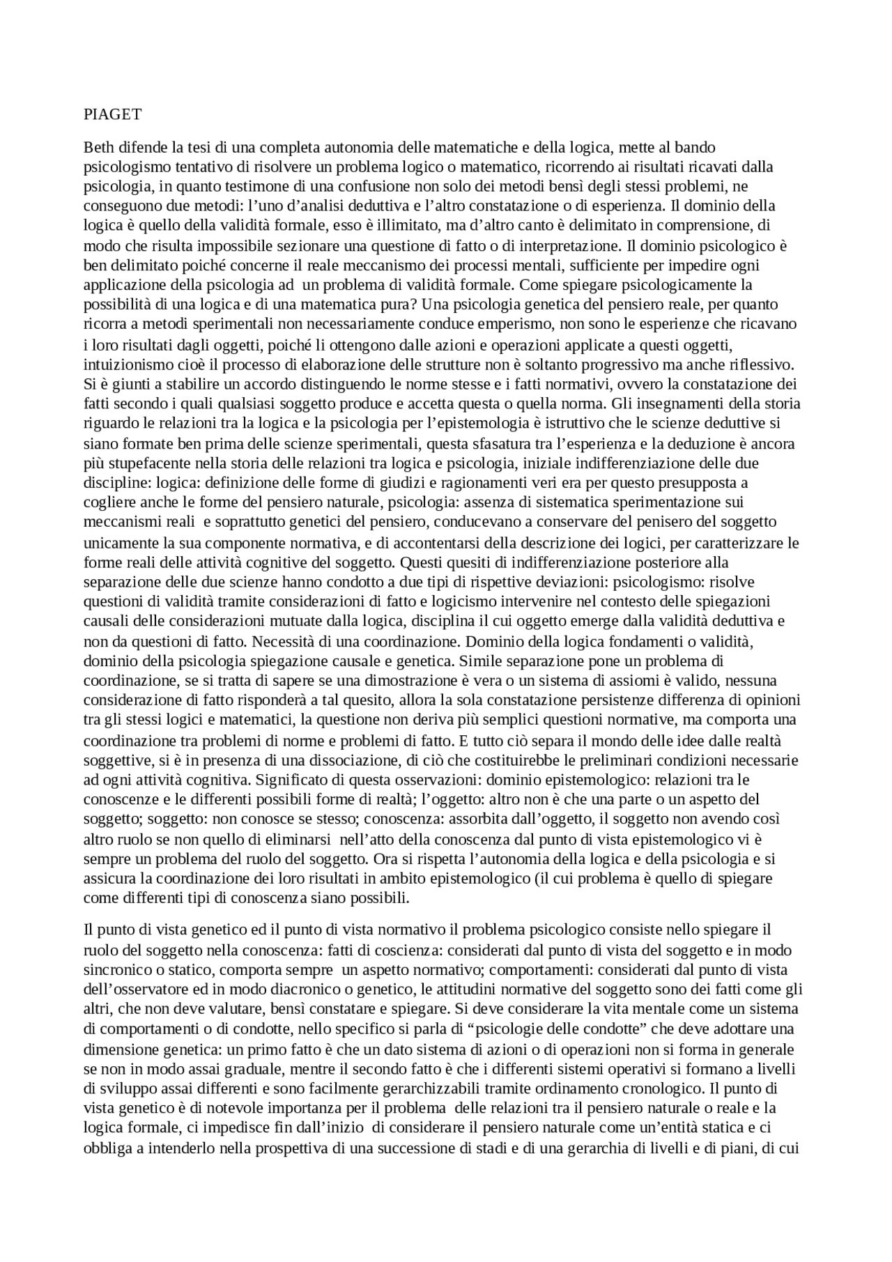 Epistemologia Matematica Docsity