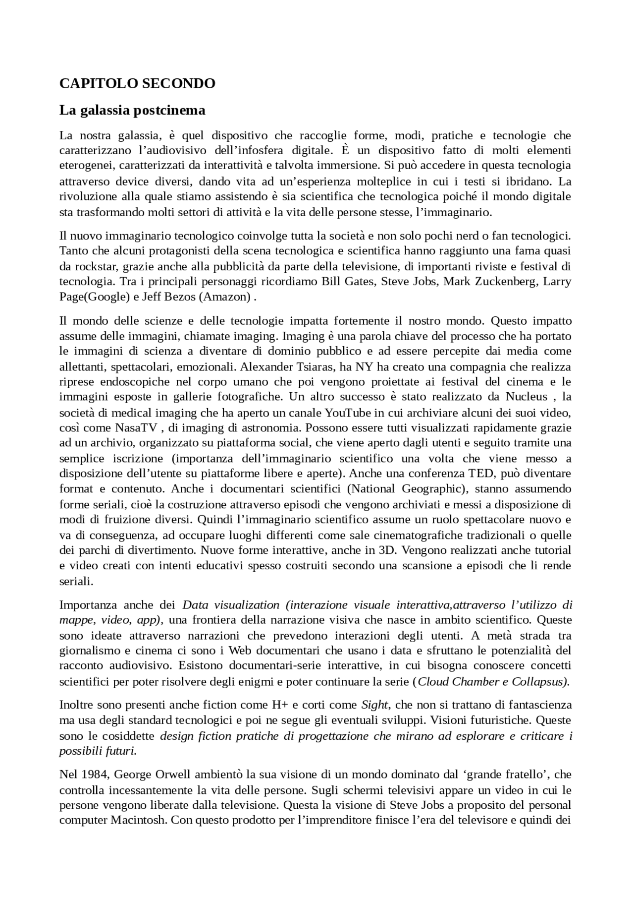 Riassunto Comunicazione Digitale Docsity