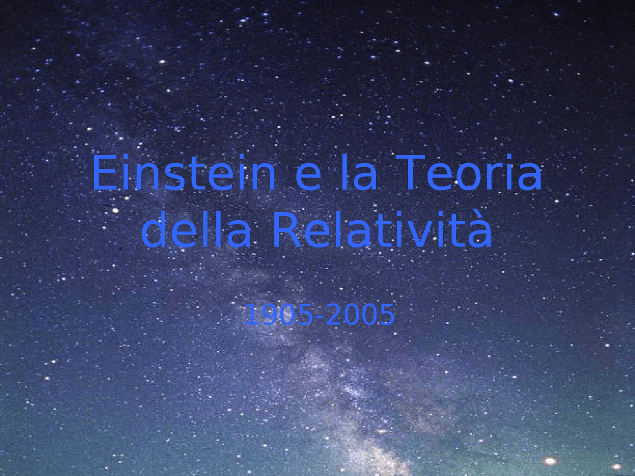 Einstein E La Teoria Della Relatività Dispense Di Fisica Docsity