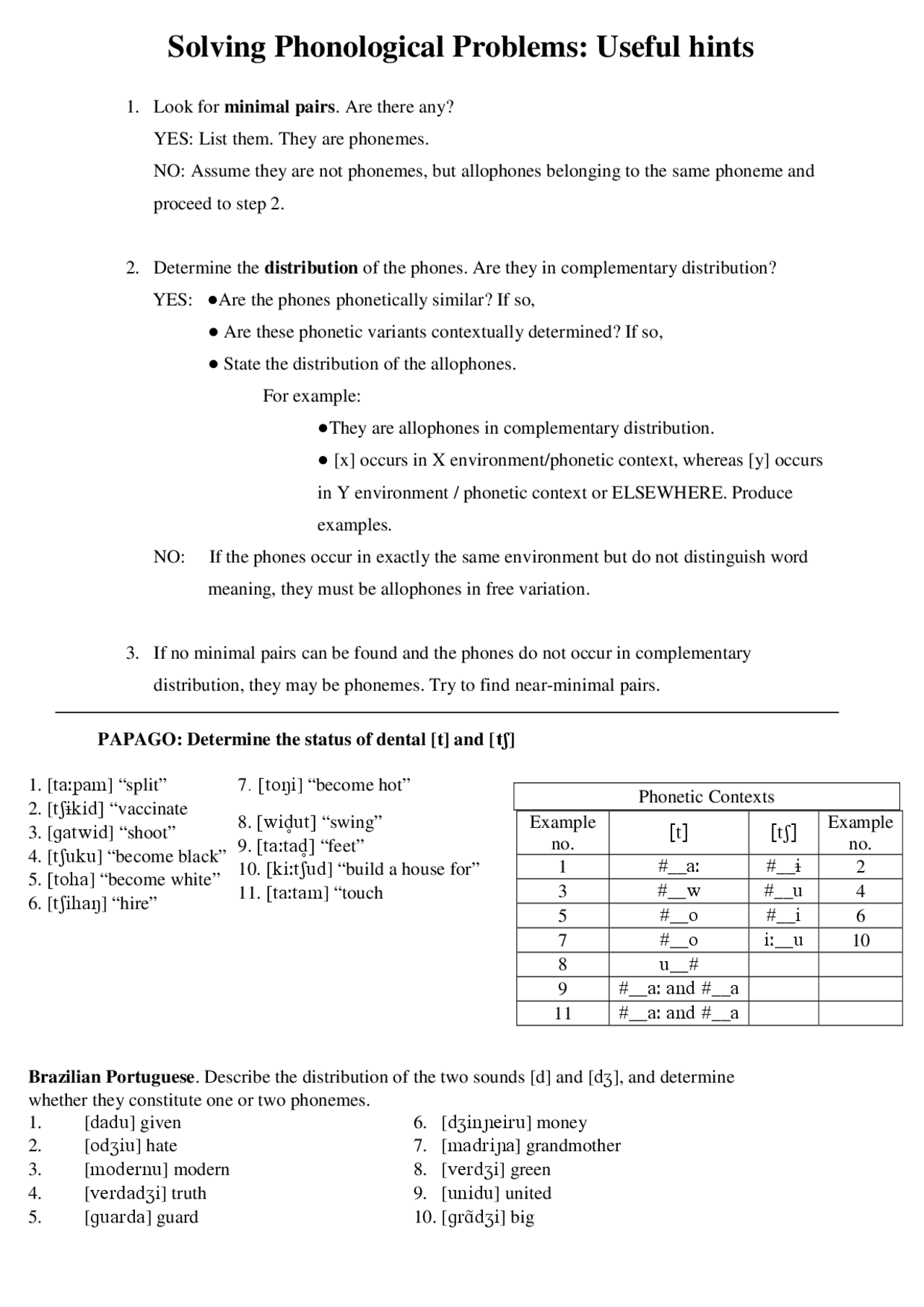 Phonetics and Phonology - Docsity