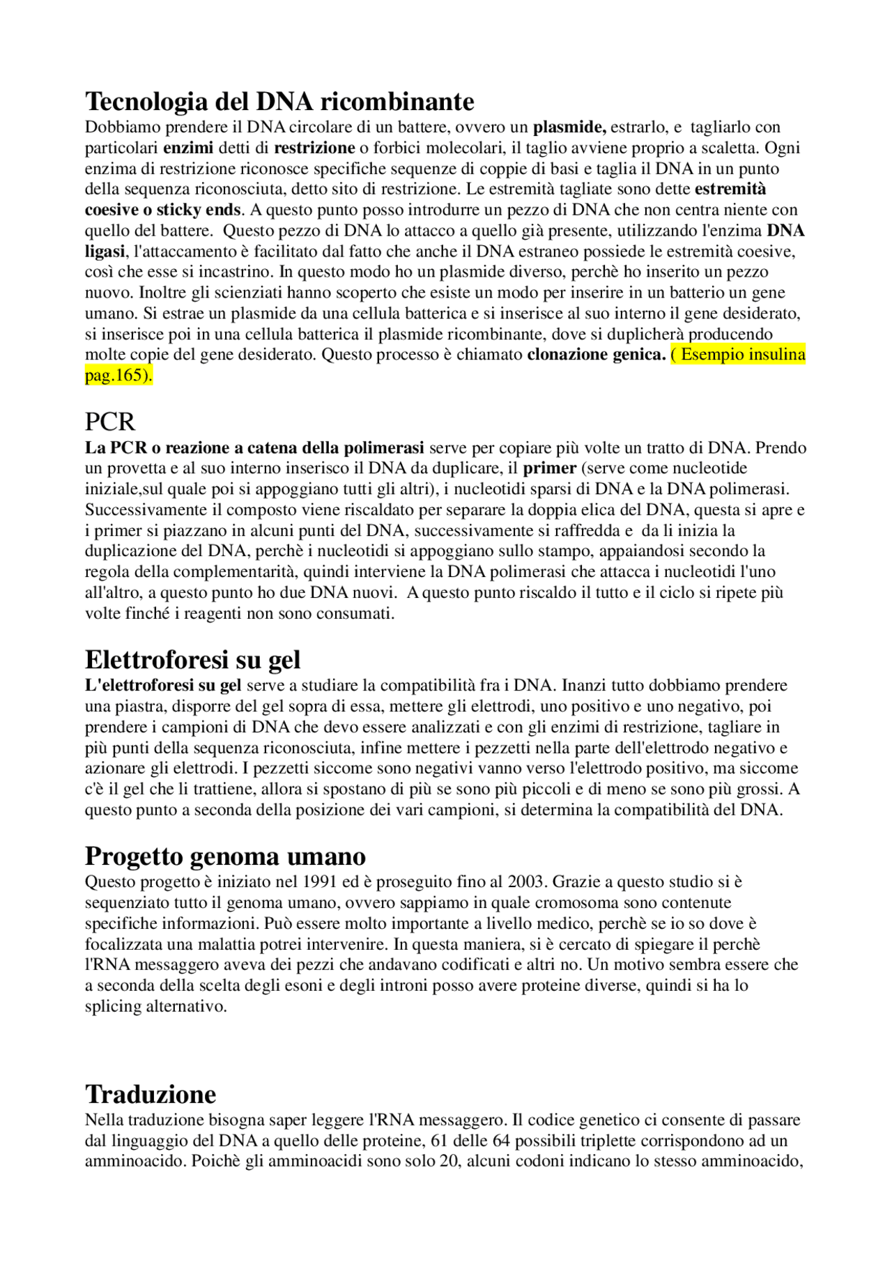 Biologia per istituto tecnico - Docsity