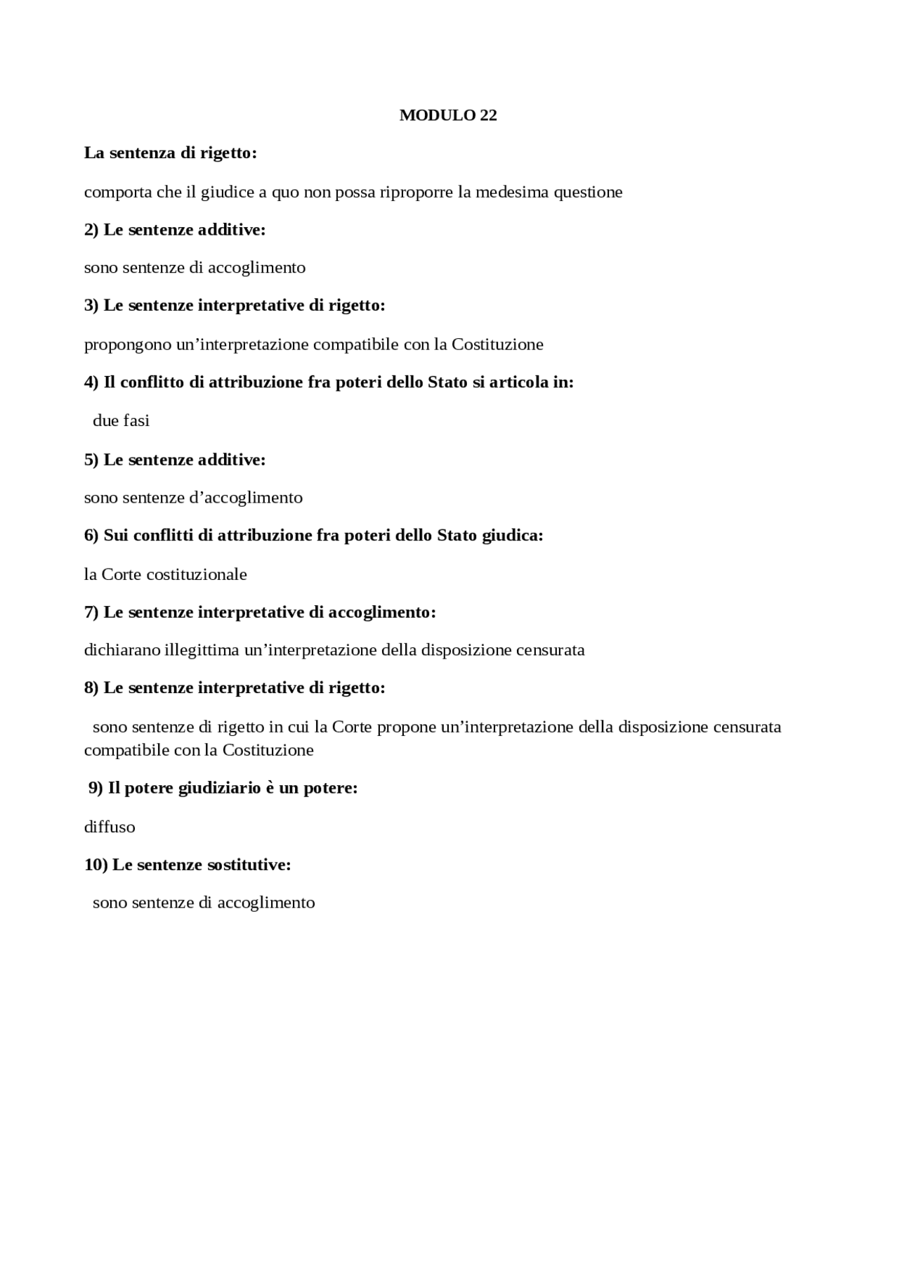 Unicusano Test Modulo 22 Con Risposta Corretta Docsity