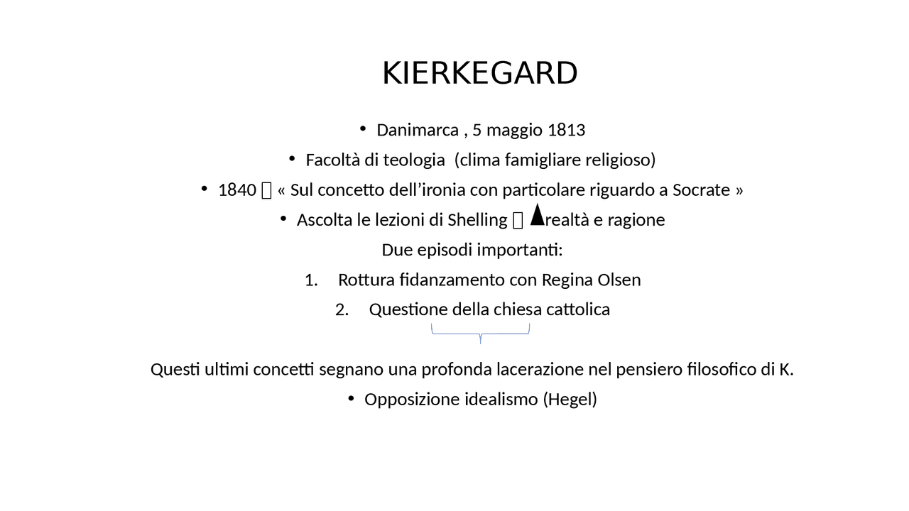 Kierkegaard Vita E Opere Docsity