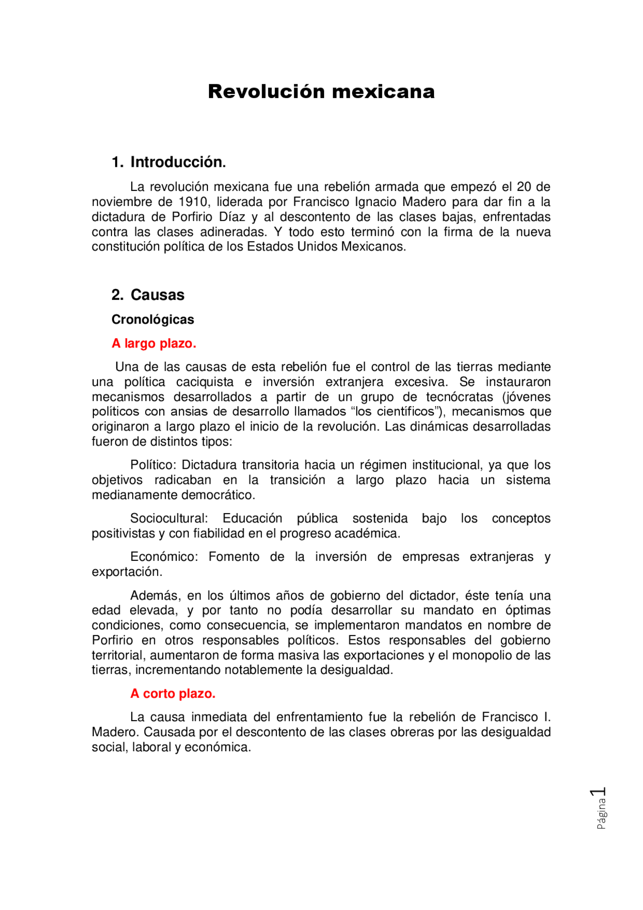 Objetivos De La Revolucion Mexicana REVOLUCIÓN MEXICANA (1910)