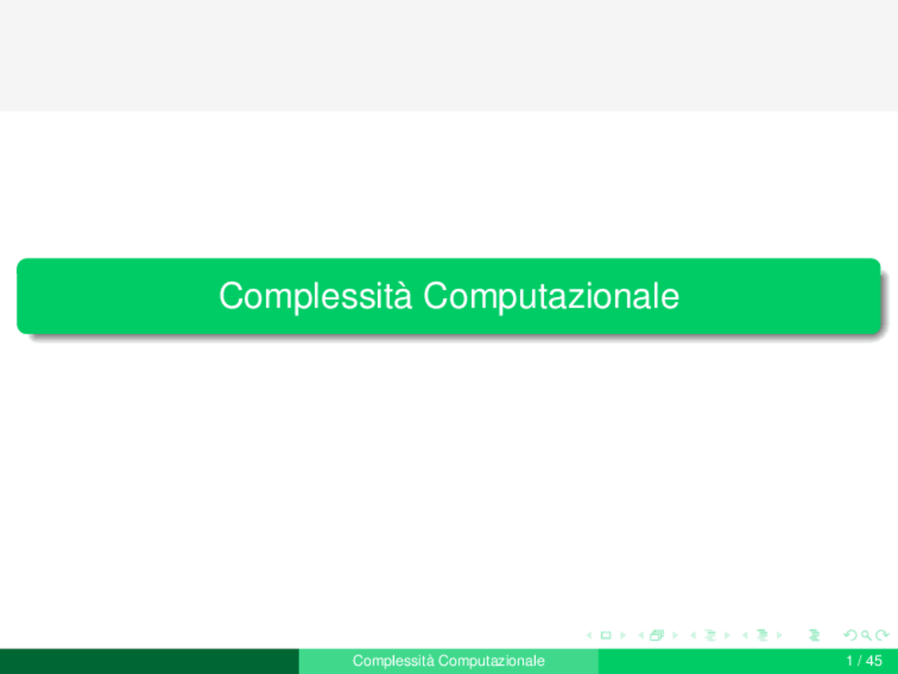 Complessità Computazionale Docsity