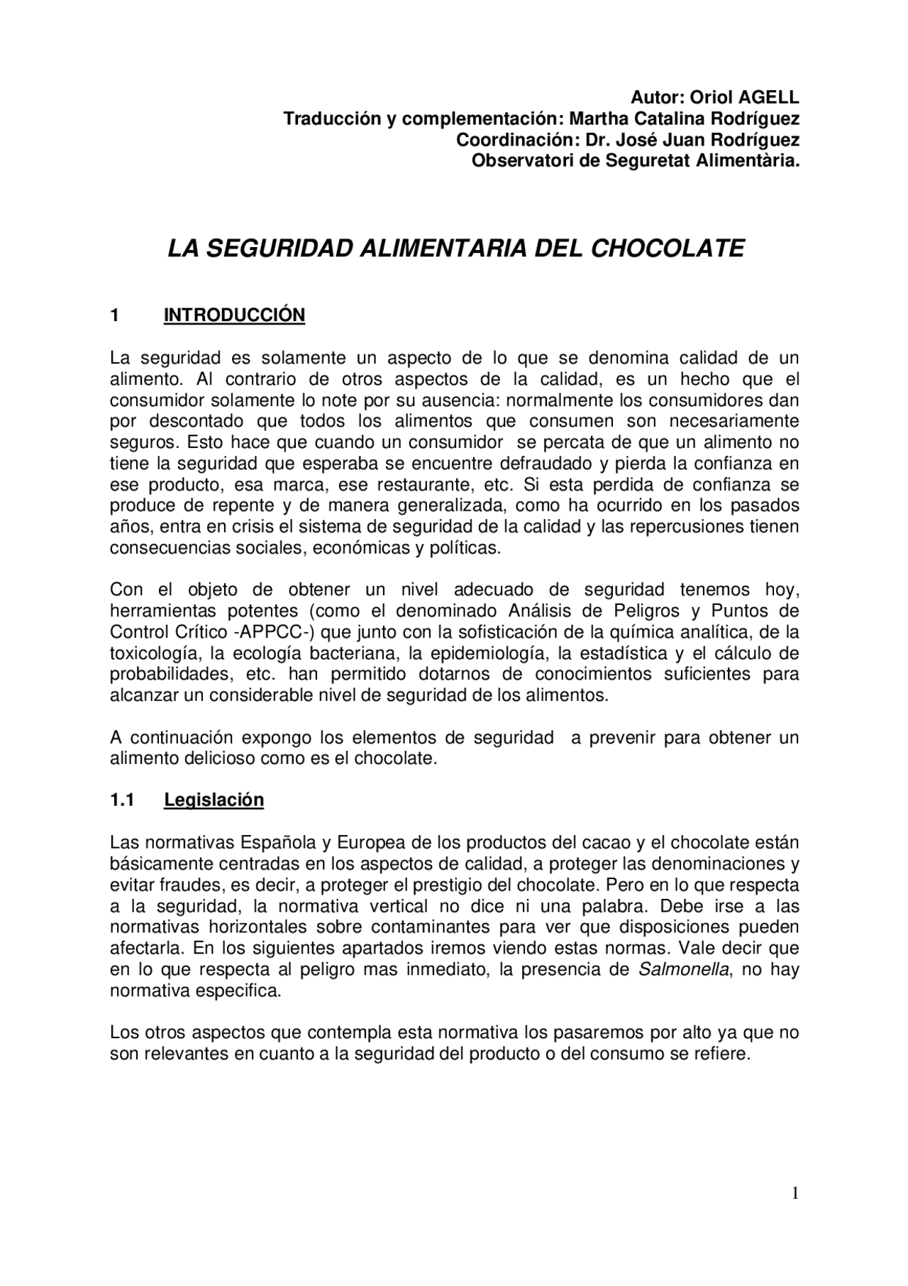 El Chocolate y su importancia - Docsity