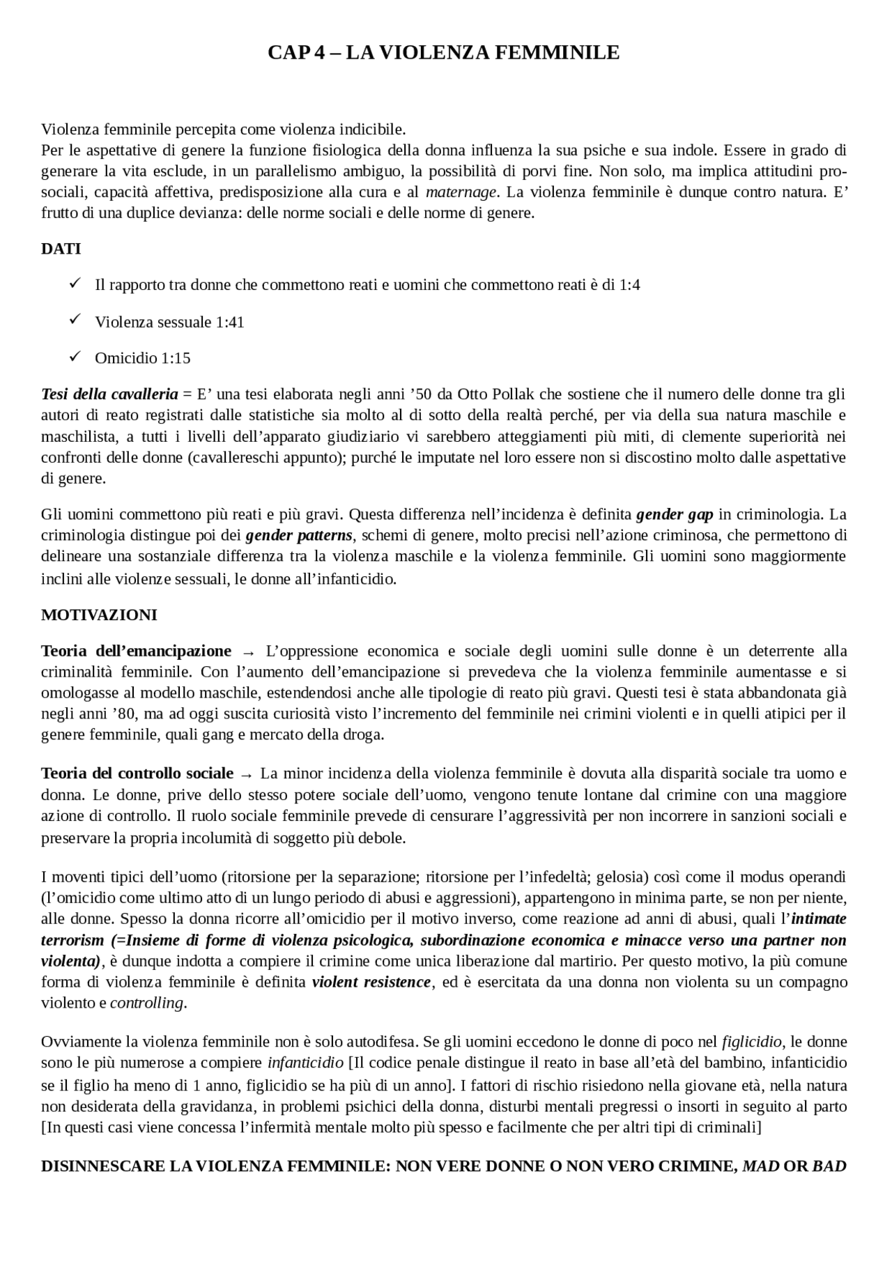 Relazioni Brutali Riassunto Docsity