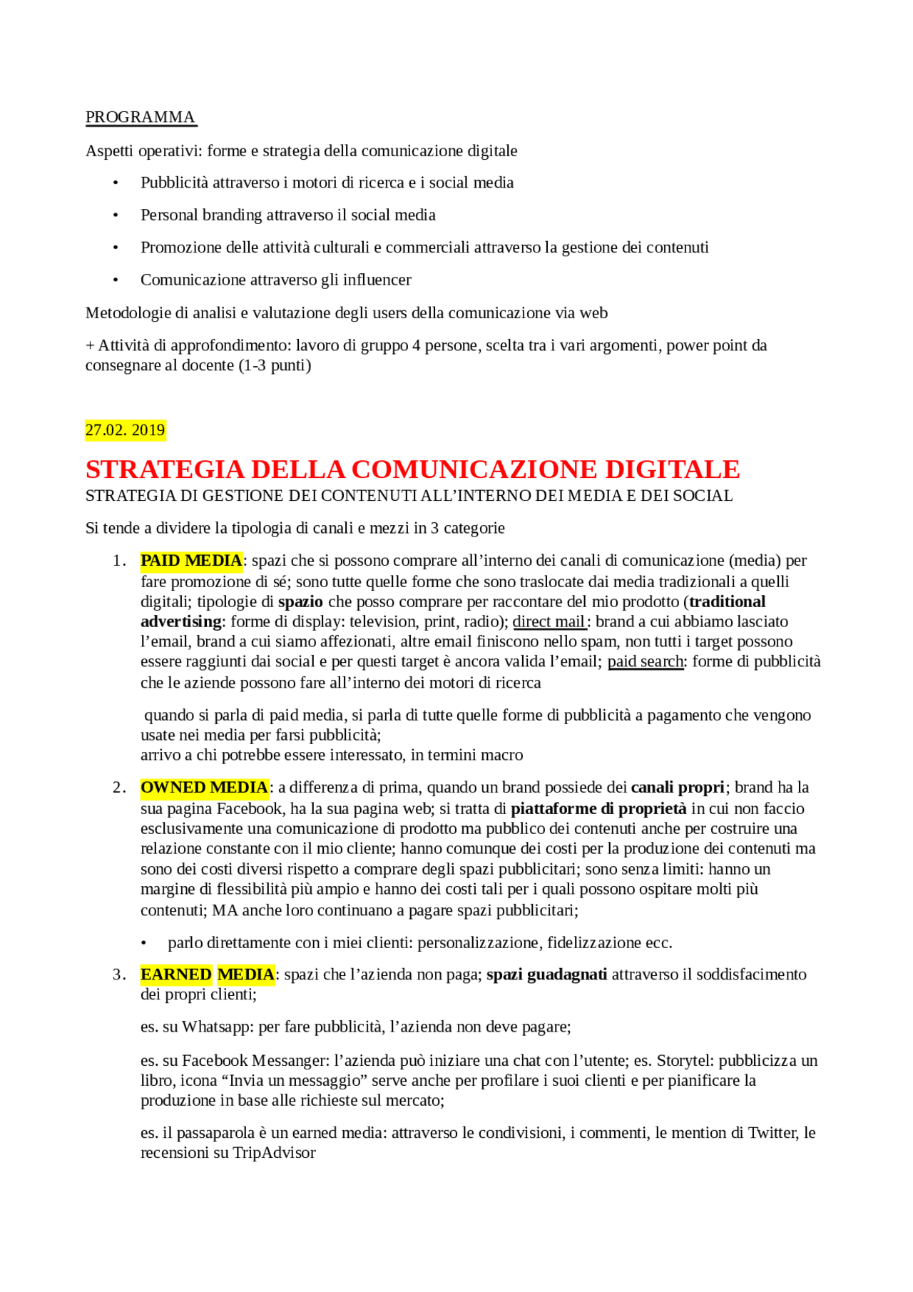 Web E Social Media Appunti 1 10 Docsity
