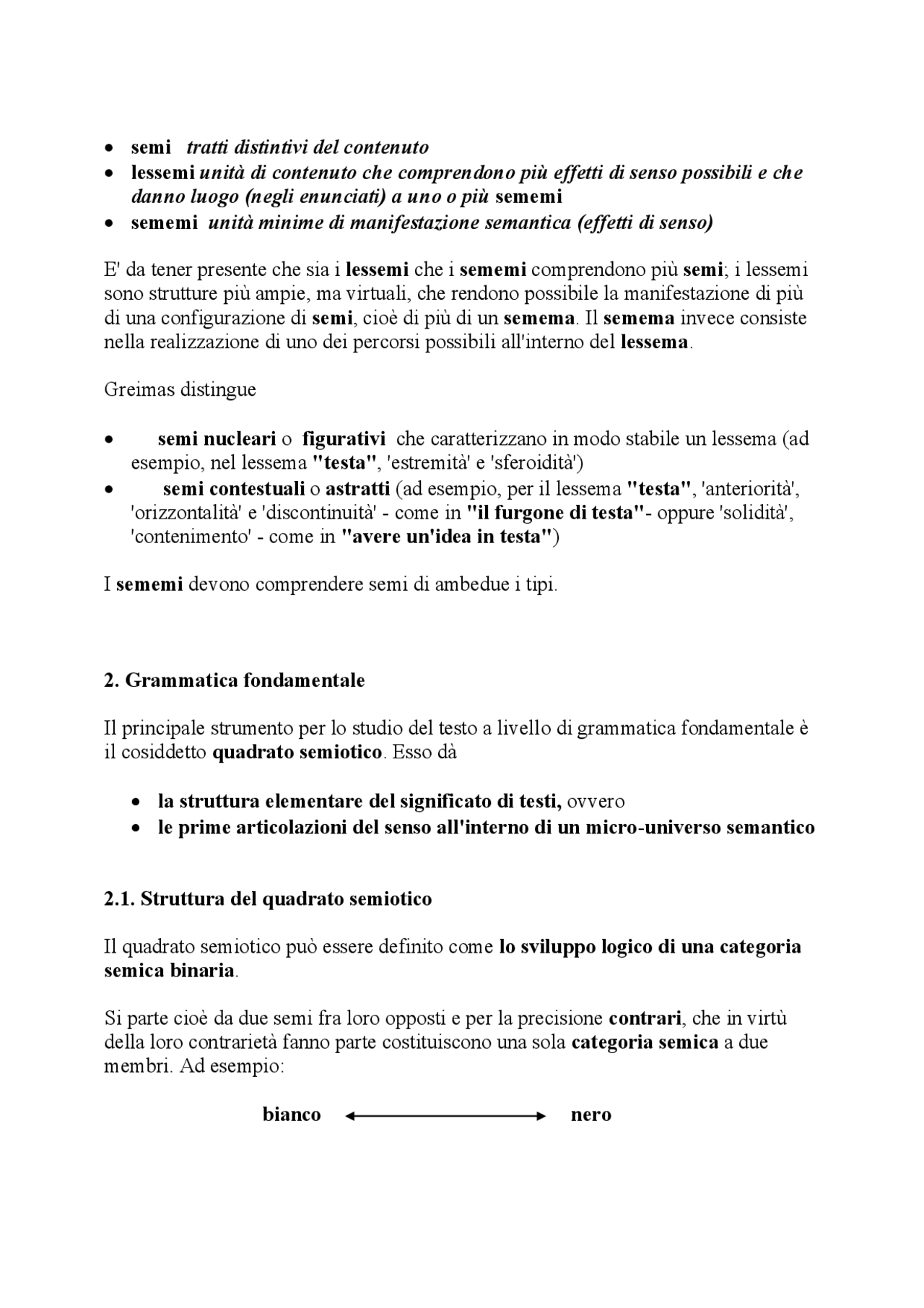 Semiotica Generativa Di Greimas Docsity