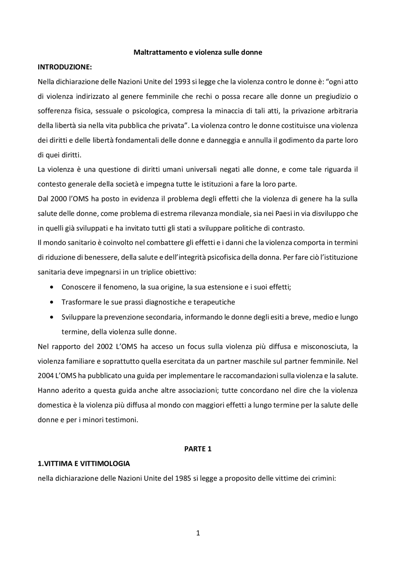 Maltrattamento E Violenza Sulle Donne Vol2 Docsity