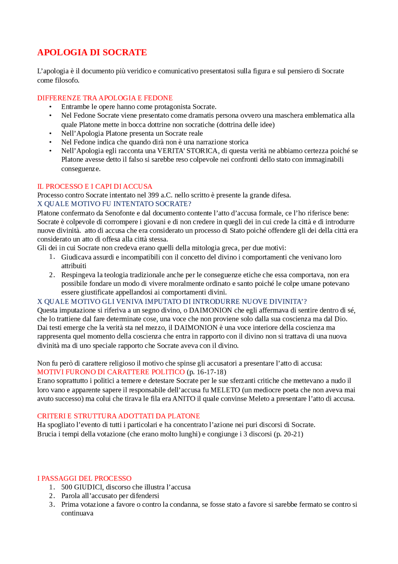 Apologia Di Socrate Docsity