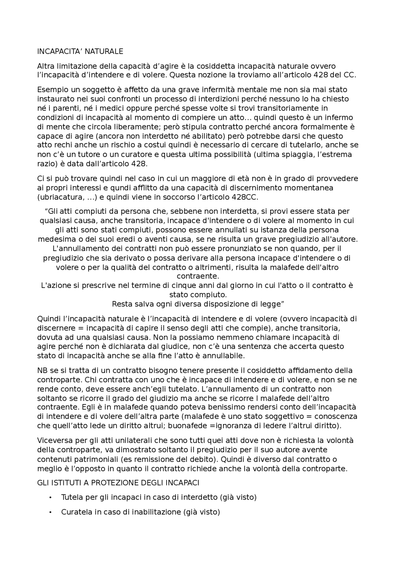 Lezione Di Diritto Privato Docsity