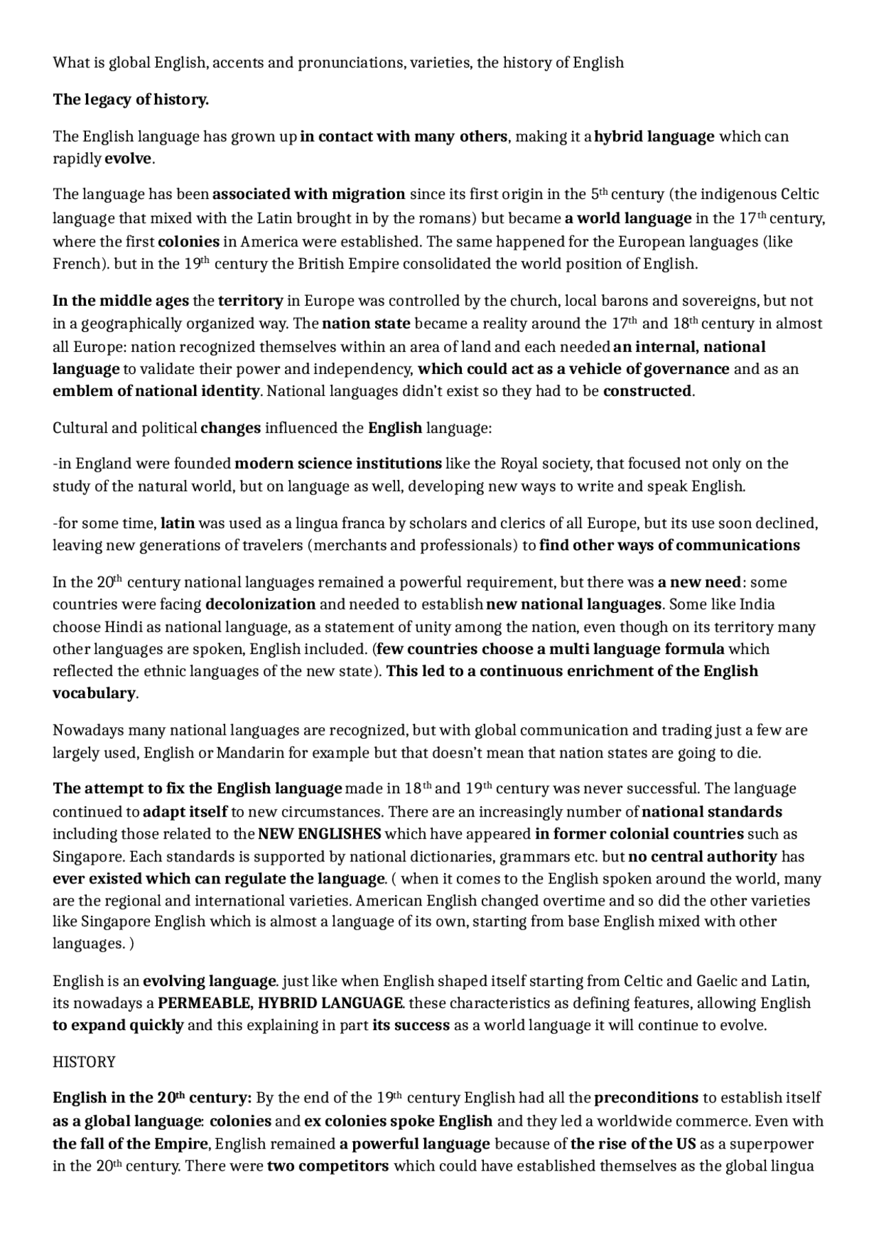 The Future Of English - Docsity