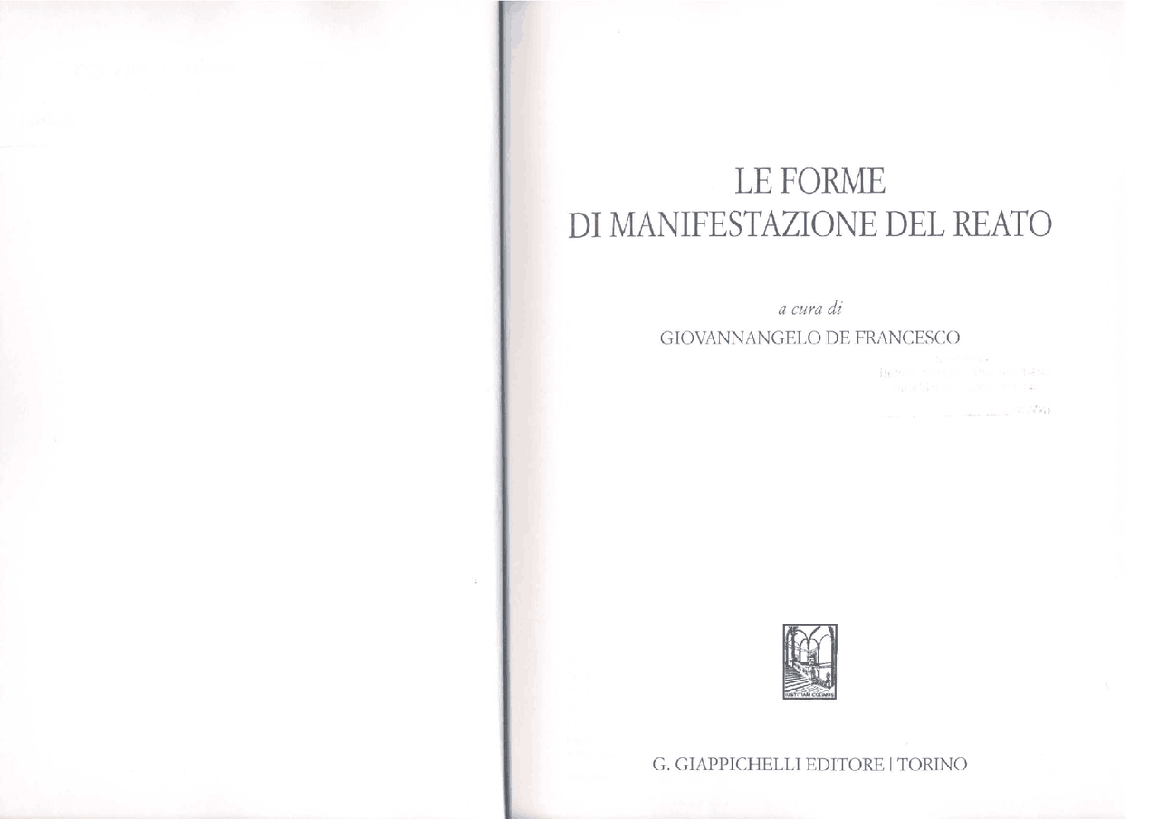 Diritto Penale Concorso Di Norme Dispense Di Diritto Penale Docsity