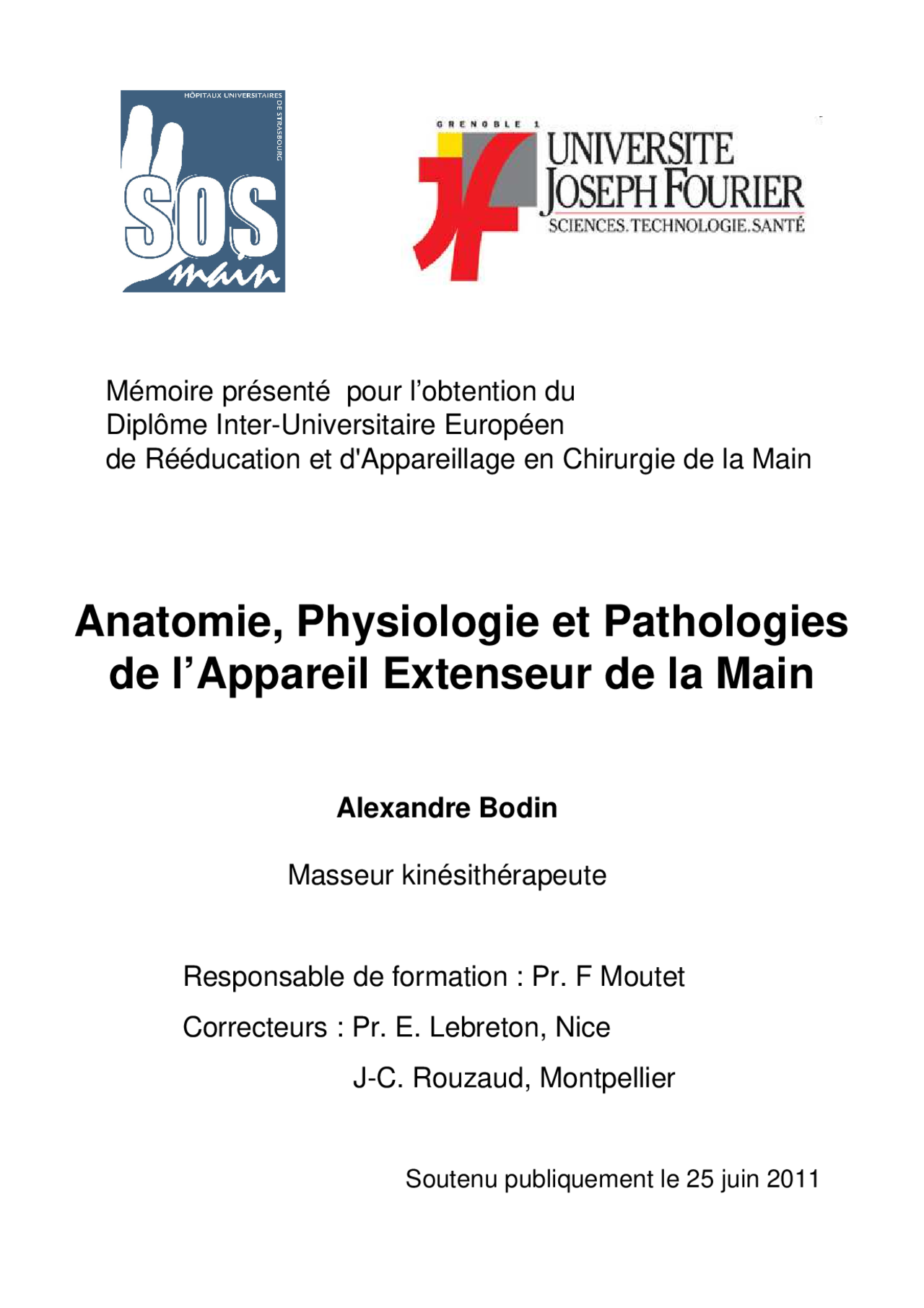 Anatomie, Physiologie et Pathologies de l'Appareil Extenseur de la main ...