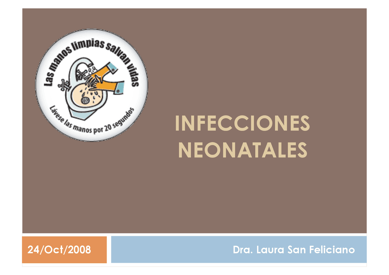 Sepsis neonatal clasificacion y manejo - Docsity