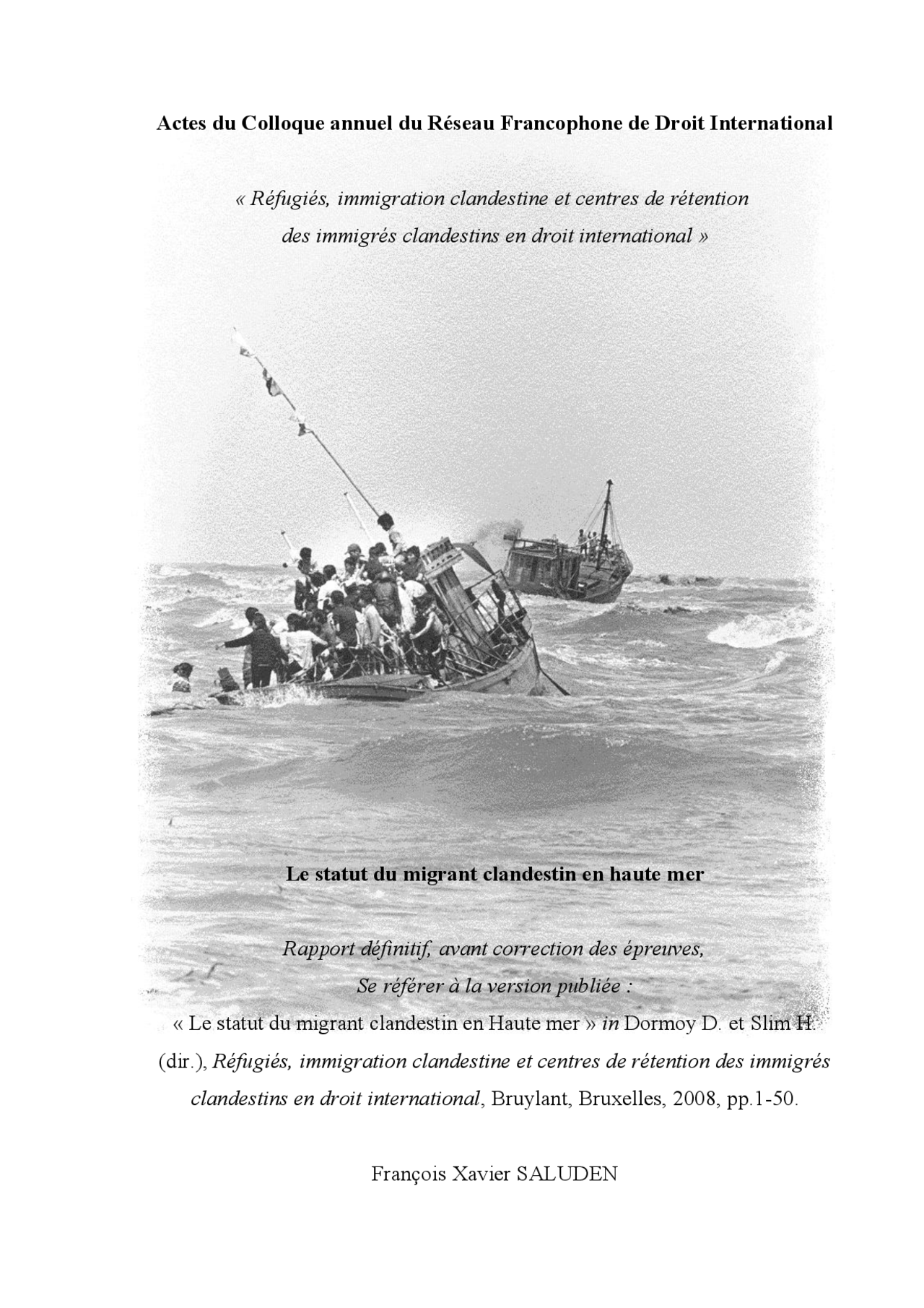 l'immigration clandestine introduction