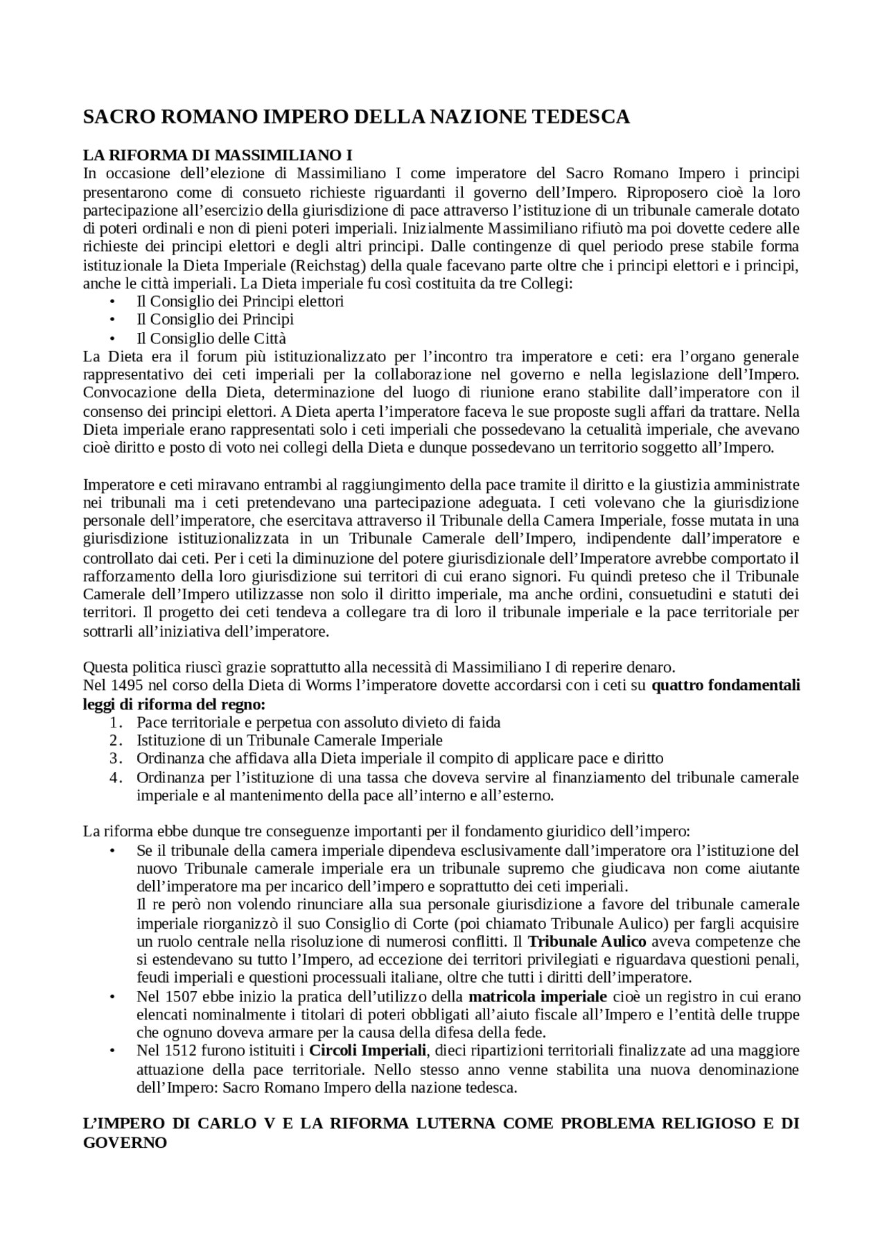 Riassunti Storia Delle Istituzioni De Benedictis Docsity