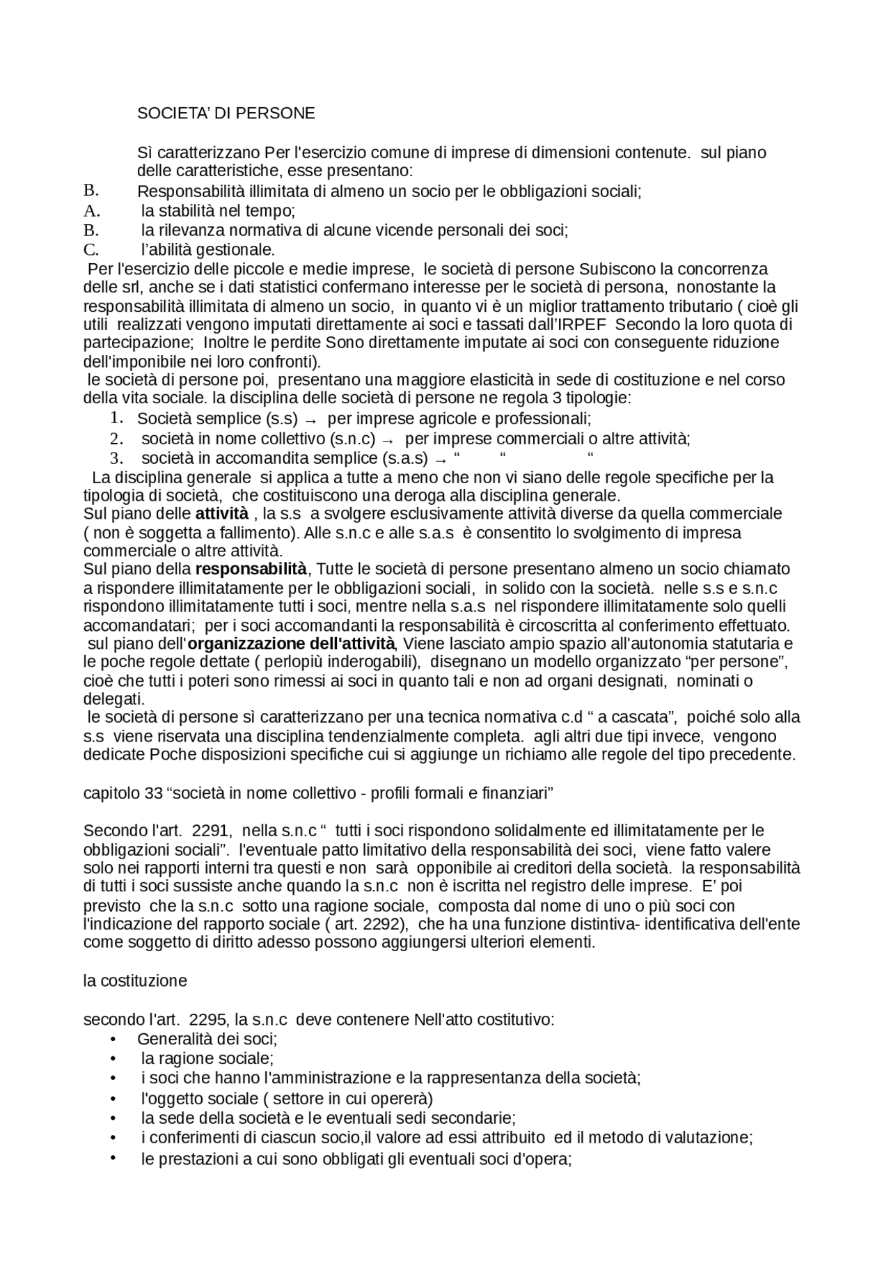 Riaasunti Di Diritto Commerciale Docsity