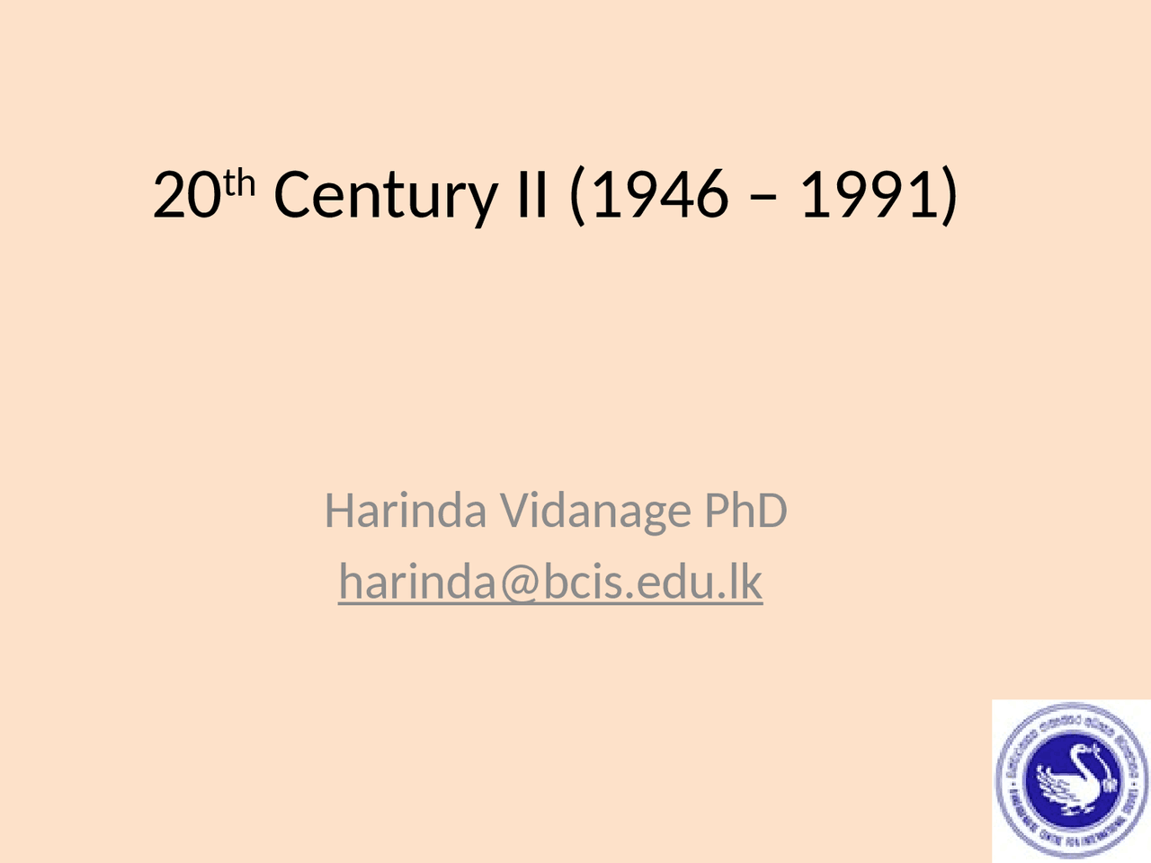 20th century international politics - Docsity