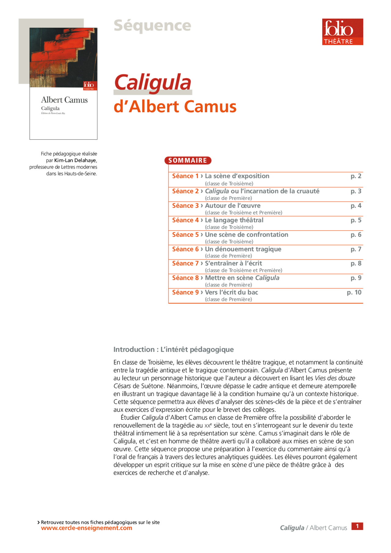 Caligula Dalbert Camus Docsity