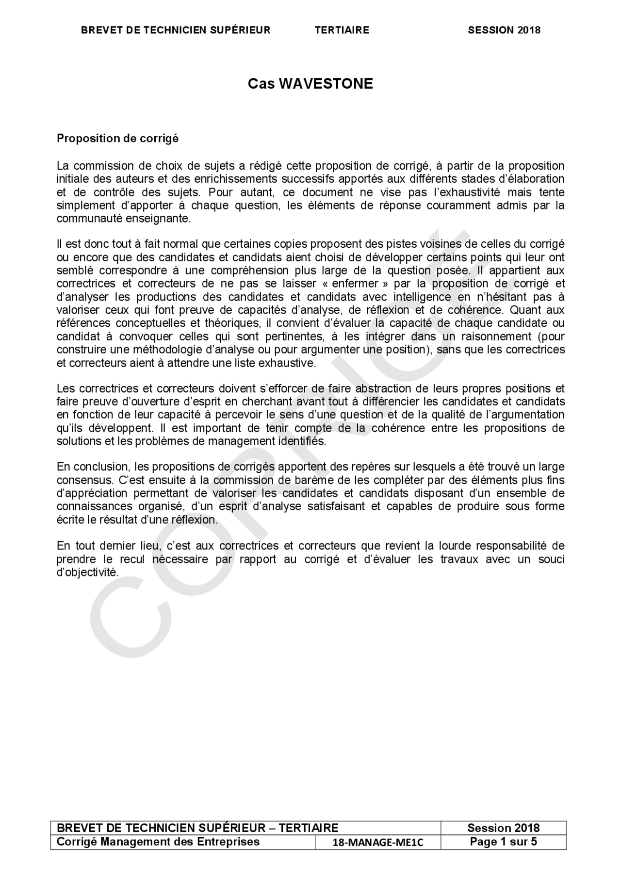 Cas Wavestone Notes Production Et Management Des Opérations Docsity