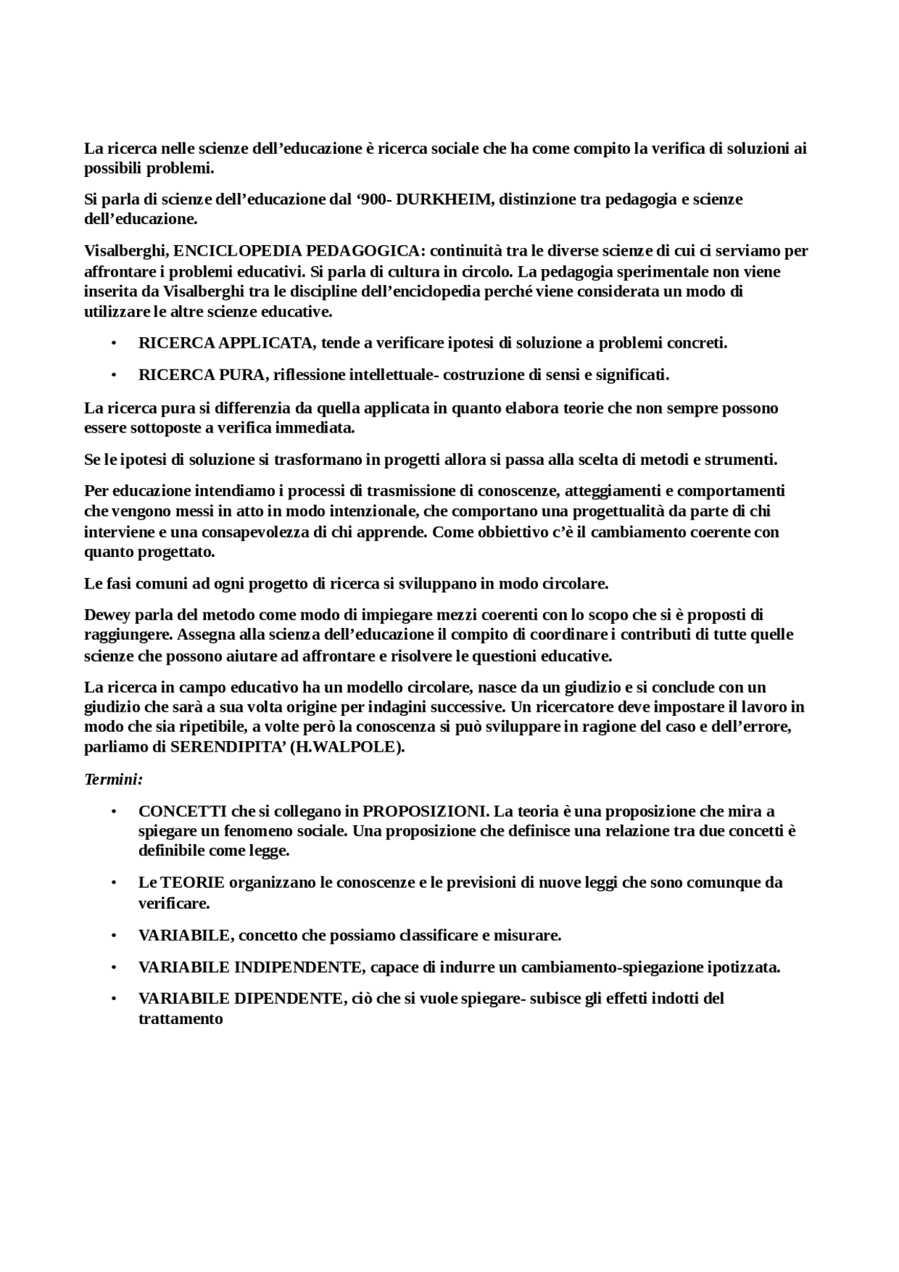 Metodologia Appunti Docsity