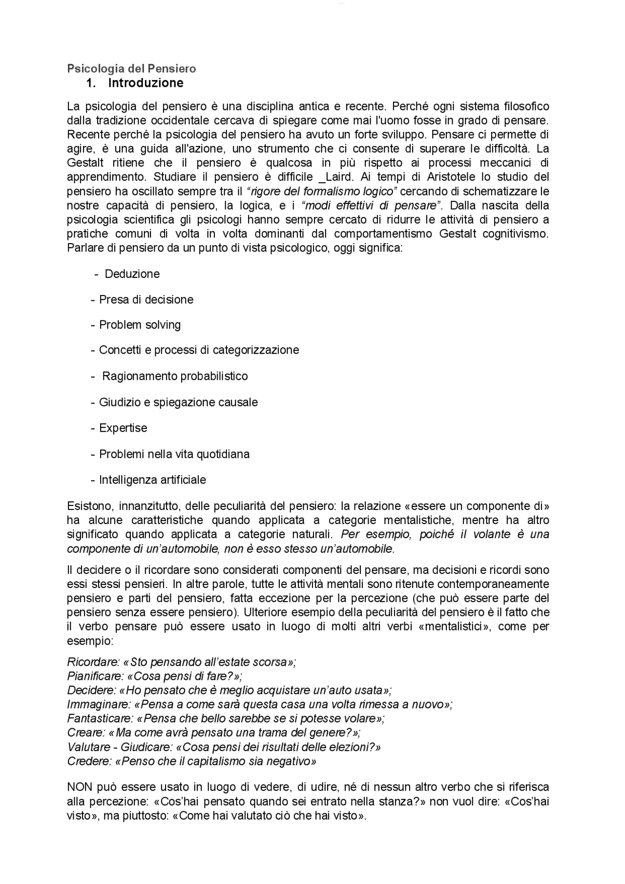 Teoria E Tecnica Del Problem Solving Docsity