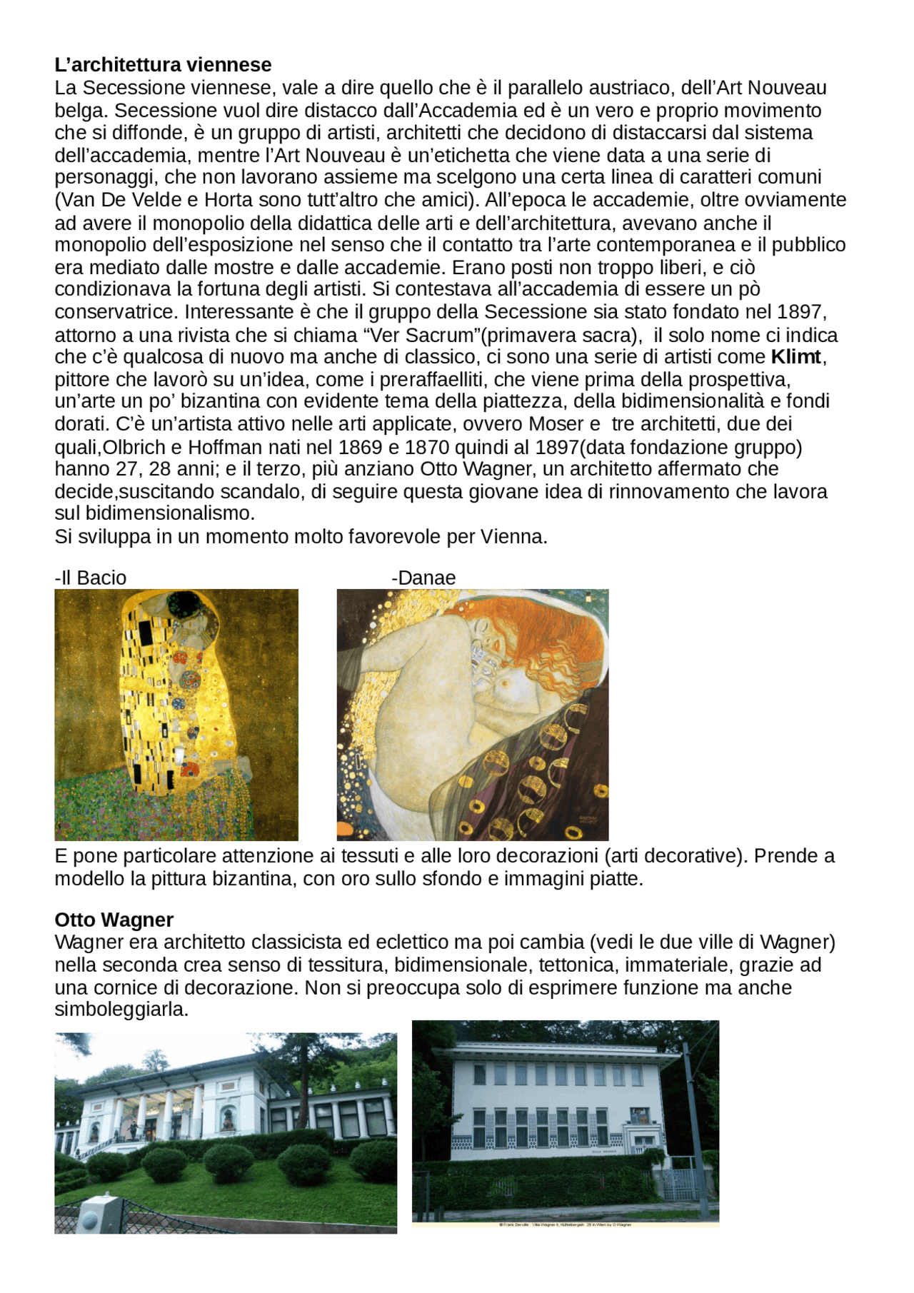 Appunti Architettura Viennese Docsity